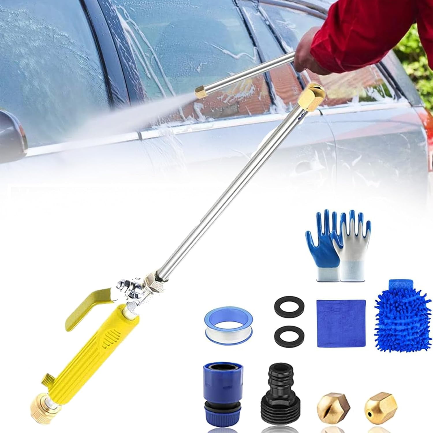 Jetflux Pressure Washer, Jetflux Nozzle, 2-in-1 High Pressure Power ...