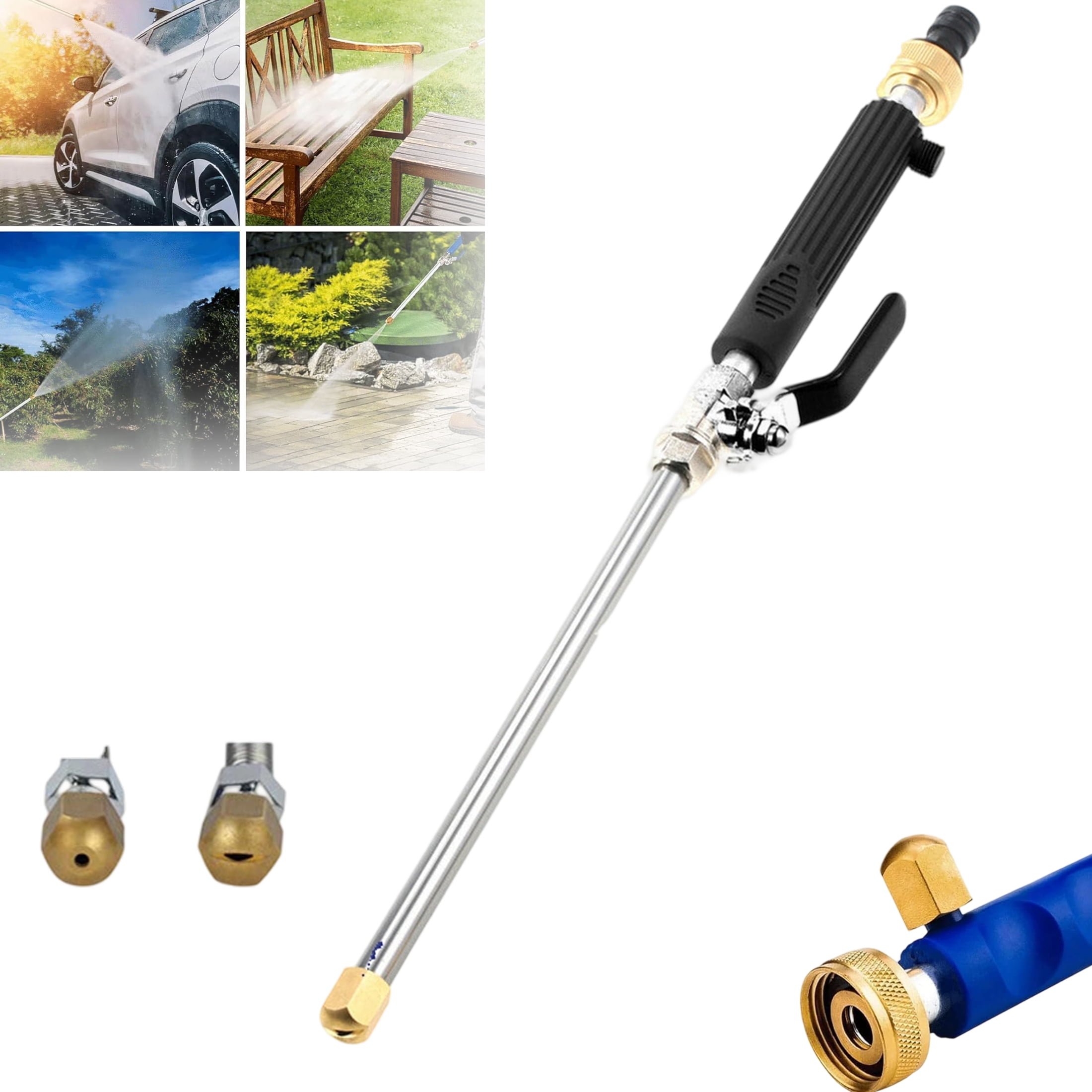 Jetflux Pressure Washer, Upgraded Jet Nozzle Power Washer for Garden ...