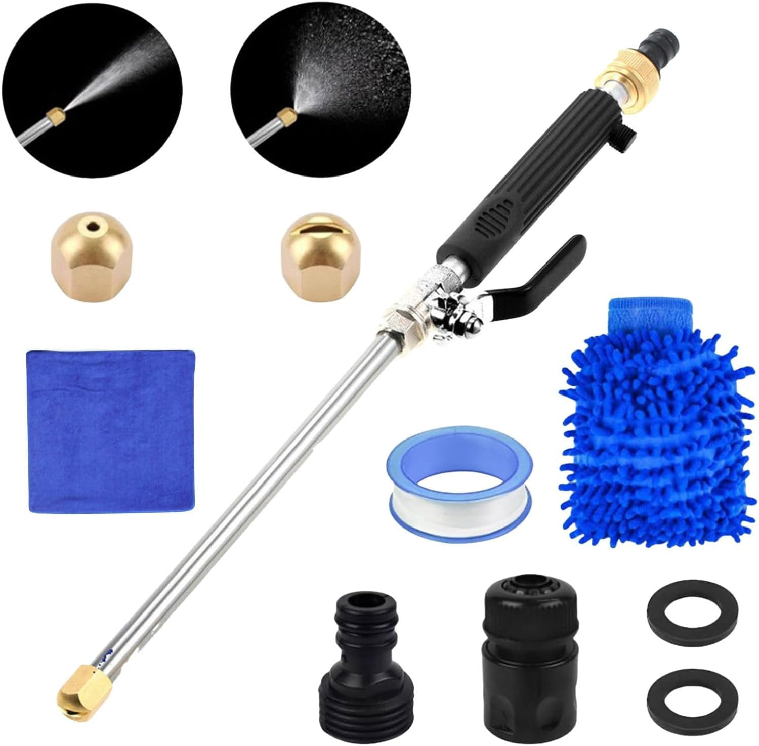 Jetflux Pressure Washer, Upgraded Jet Nozzle Power Washer for Garden ...