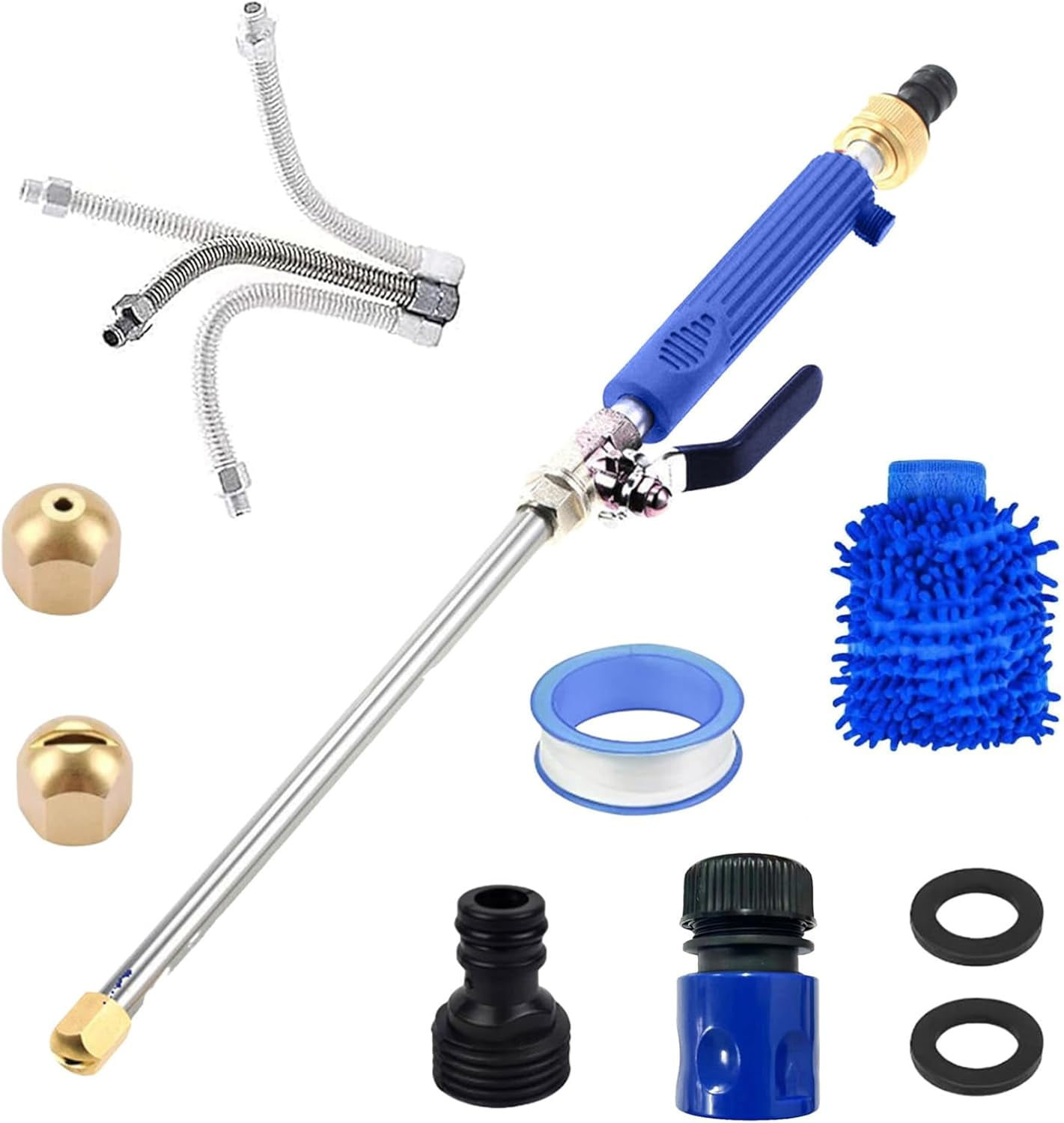 Jethose - Jet Hose Water Pressure - 2-In-1 Pressure Washer Kit, Power ...