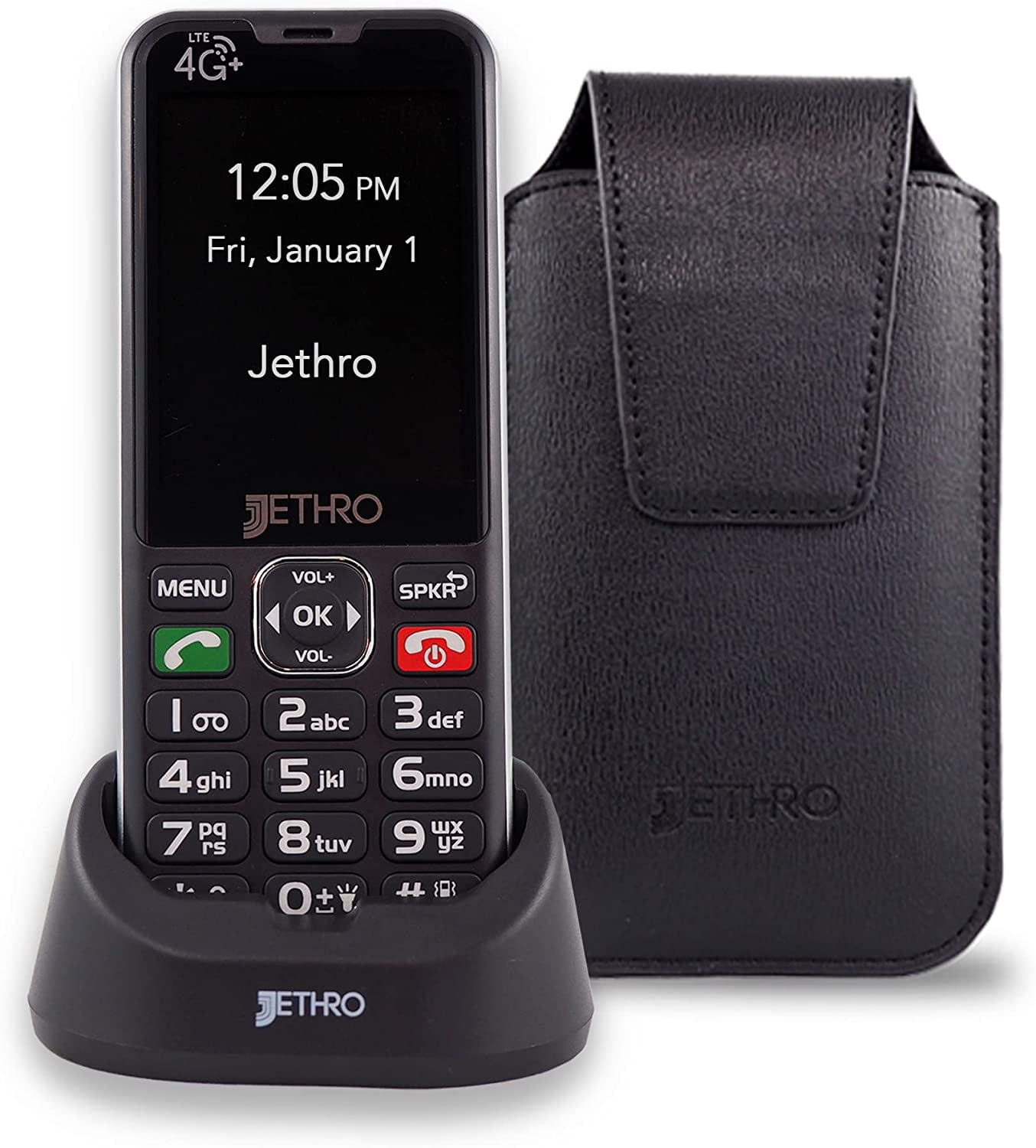Jethro SC490 4G LTE Big Button Cell Phone for Seniors and Kids, Easy to ...