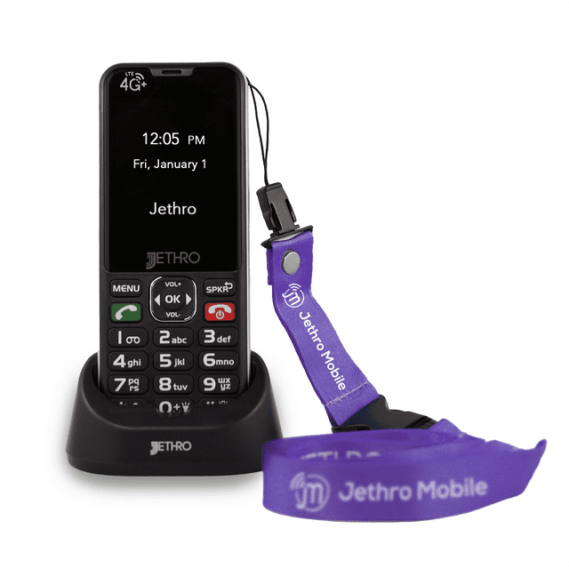 Jethro SC490 4G LTE Big Button Cell Phone for Seniors and Kids, Easy to ...