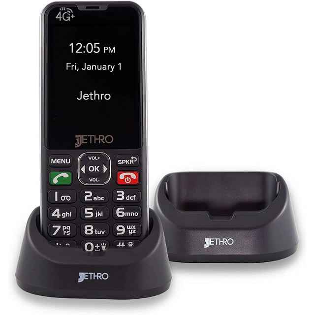 Jethro SC490 4G LTE Big Button Cell Phone for Seniors and Kids, Easy to ...