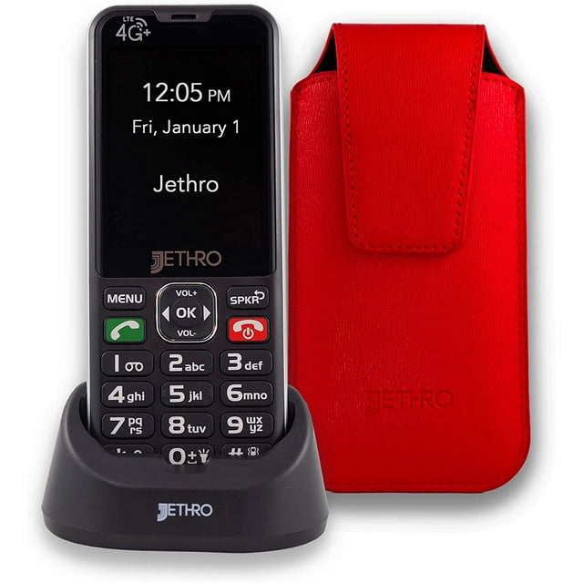 Jethro SC490 4G LTE Unlocked Big Button Cell Phone, Easy to Use for ...