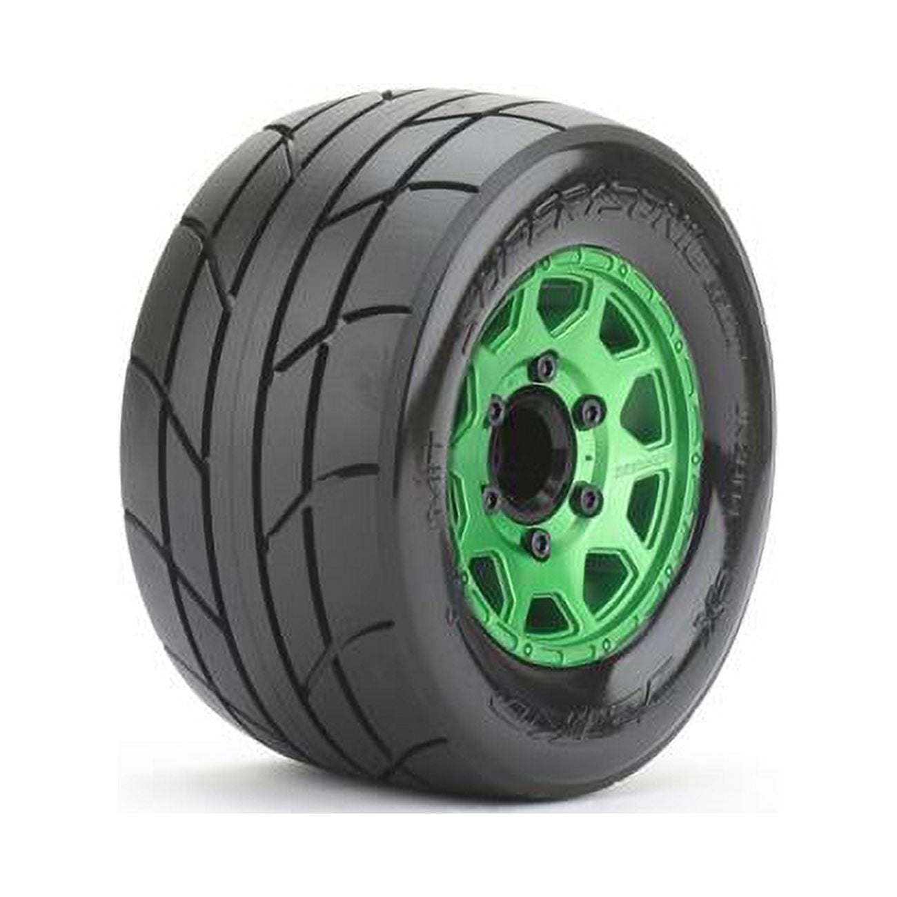 Jetko Tires 2.8 in. 1-10 Scale MT EX-Super Sonic Claw Rim Mounted Tire, Metal Green - Walmart.com