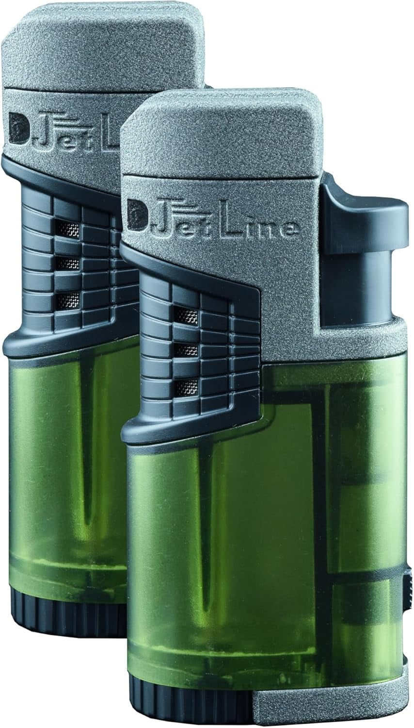 Jetline Mr. Fatboy - Green/Stone Gray - Quad Jet Flame Cigar Lighter ...