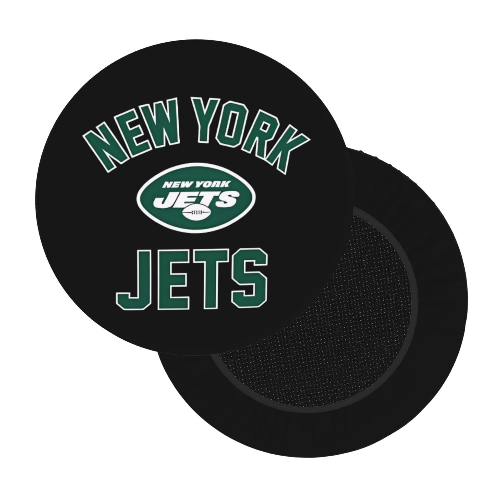 Jets American Football Team Round Bar Chair Cushion Covers Elastic Band ...