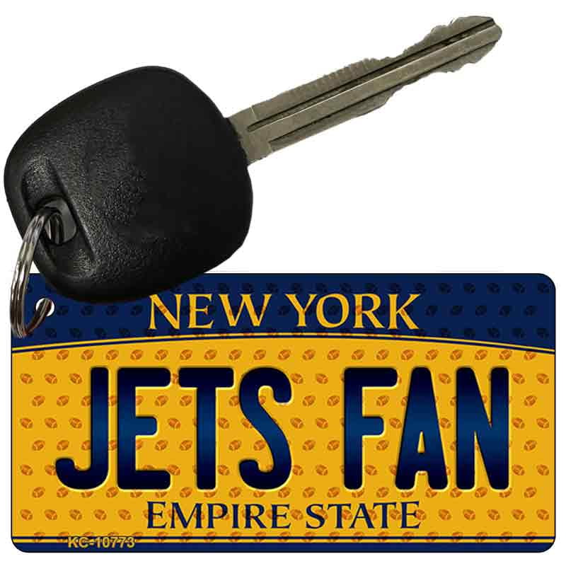 Jets Fan New York State License Plate Tag Key Chain KC-10773 3" x 1.5 ...