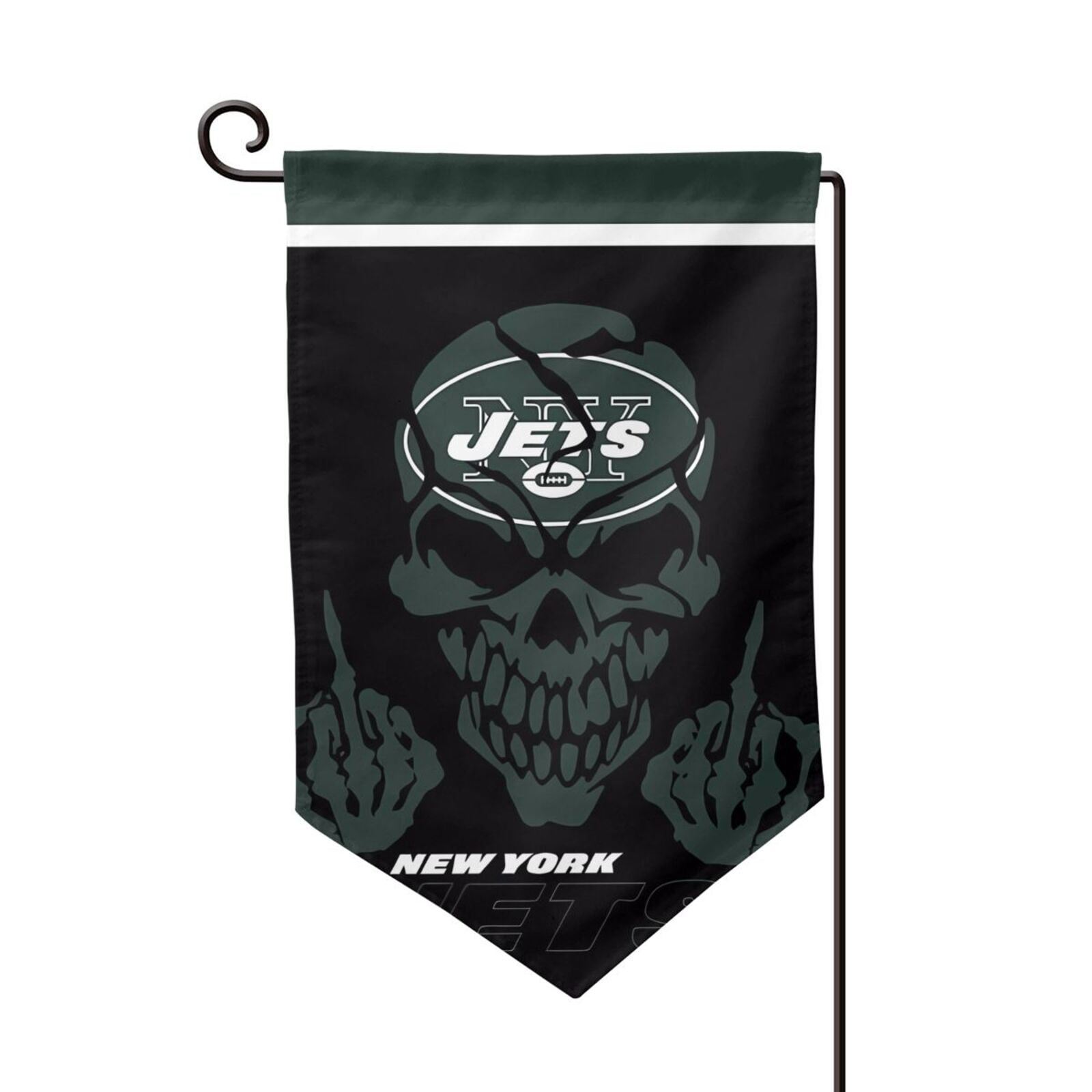 Jets Football Fans Double Sided Garden Banner flags Sharp Corner Fillet ...