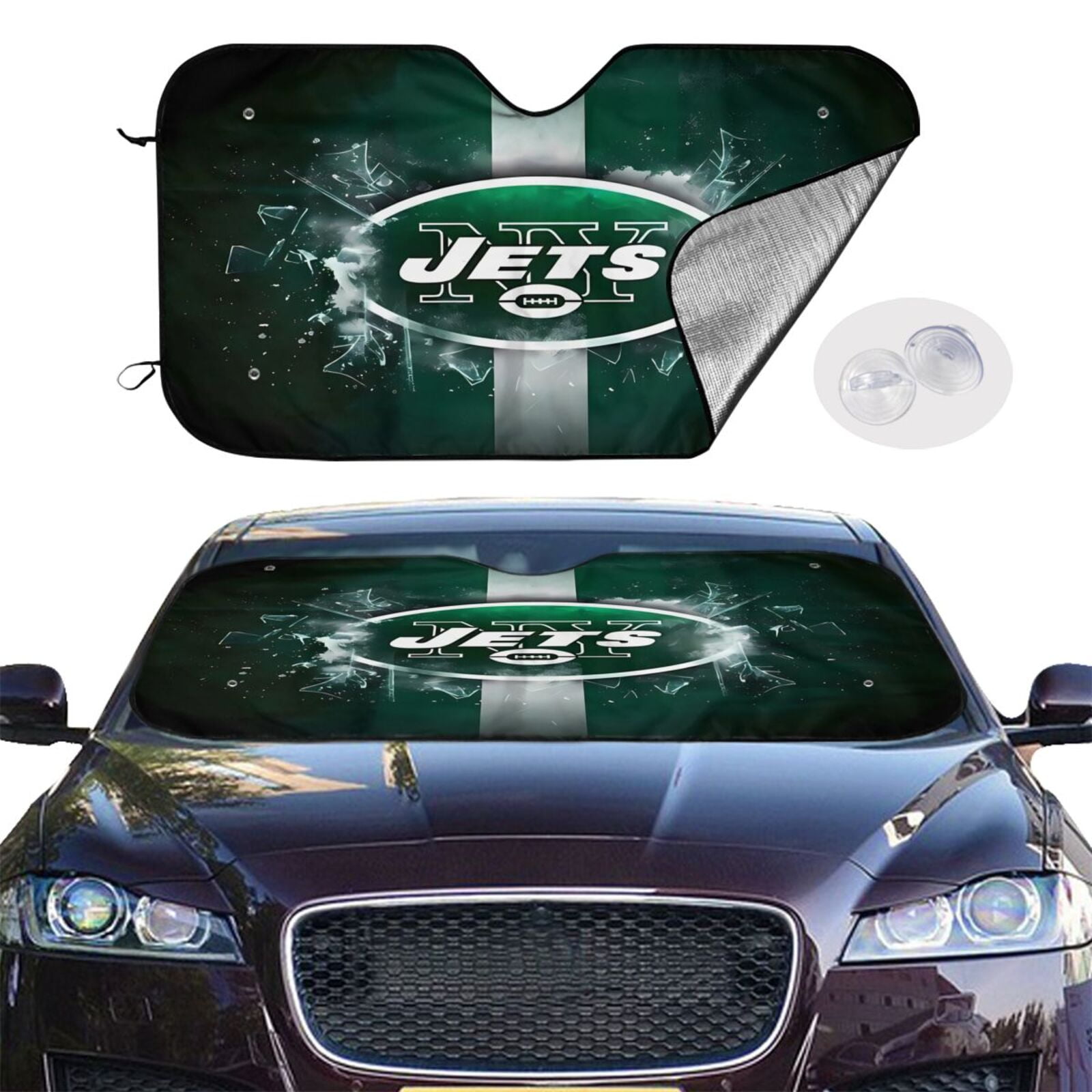 Jets Football Team Car Glass Visor, Protect Car from Sun and Heat ...