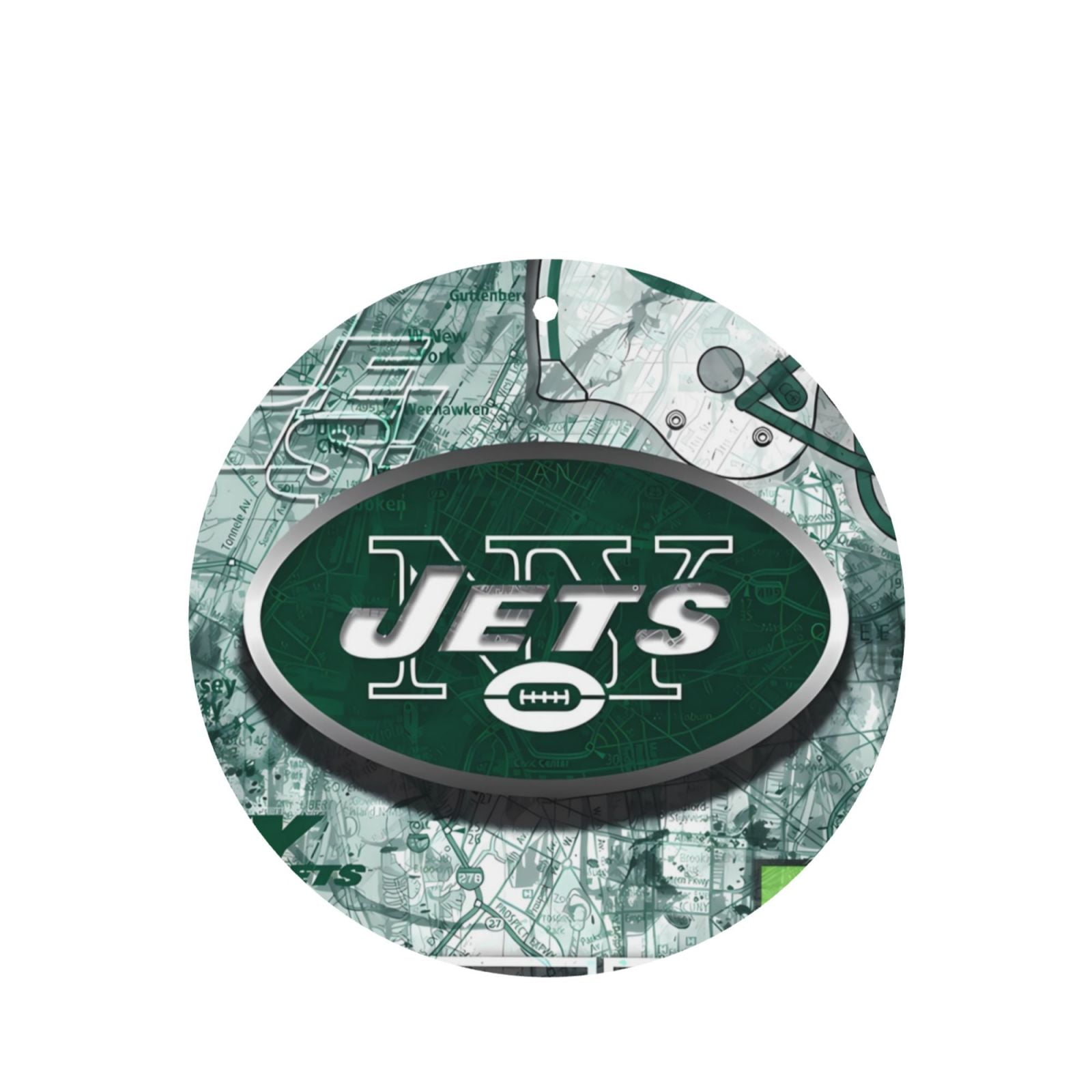 Jets Football Team Custom Round Fragrance Tablets with Lavender Lanyard ...