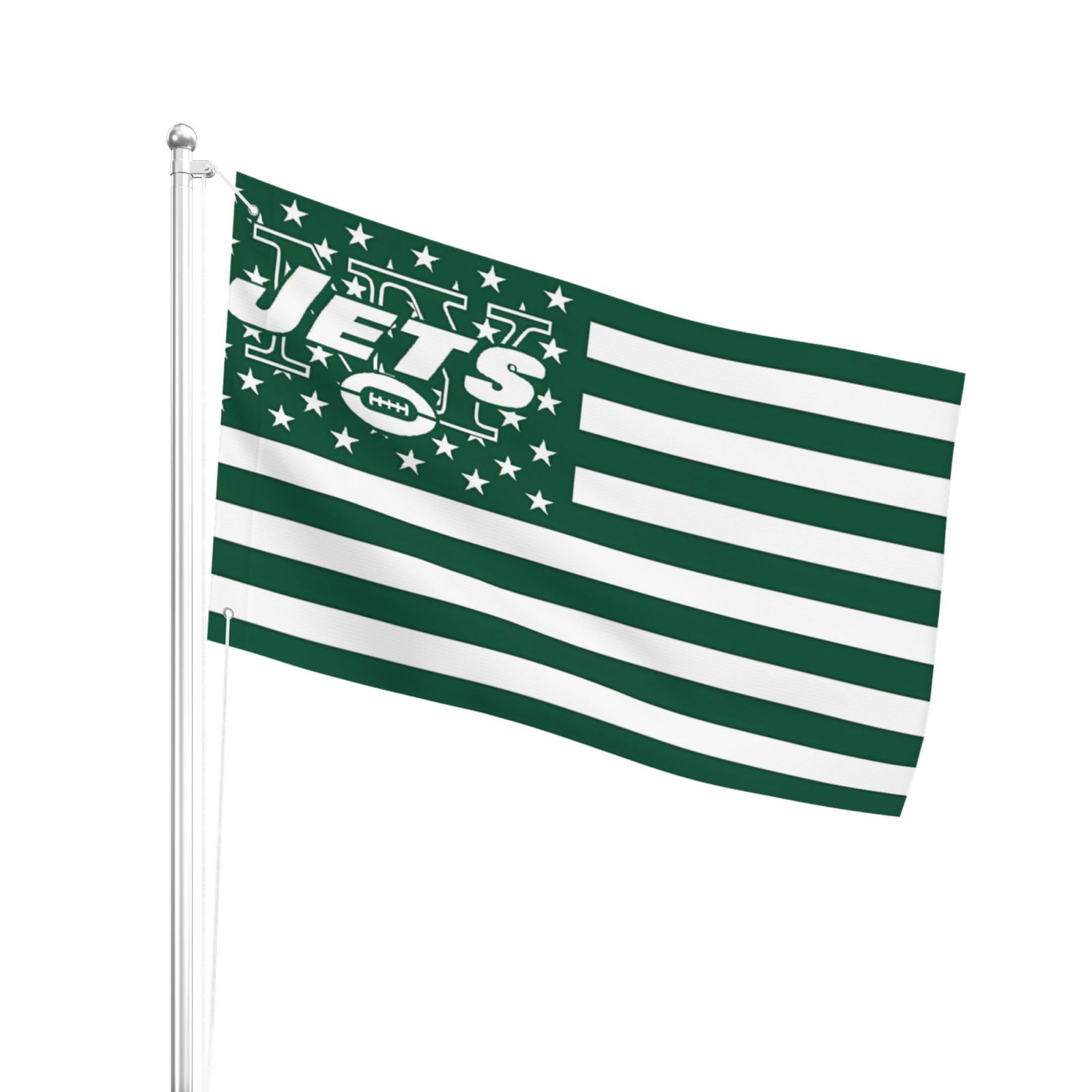 Jets Football Team Graphic 3-Ply Double Sided Flag 2x3ft in Vibrant ...