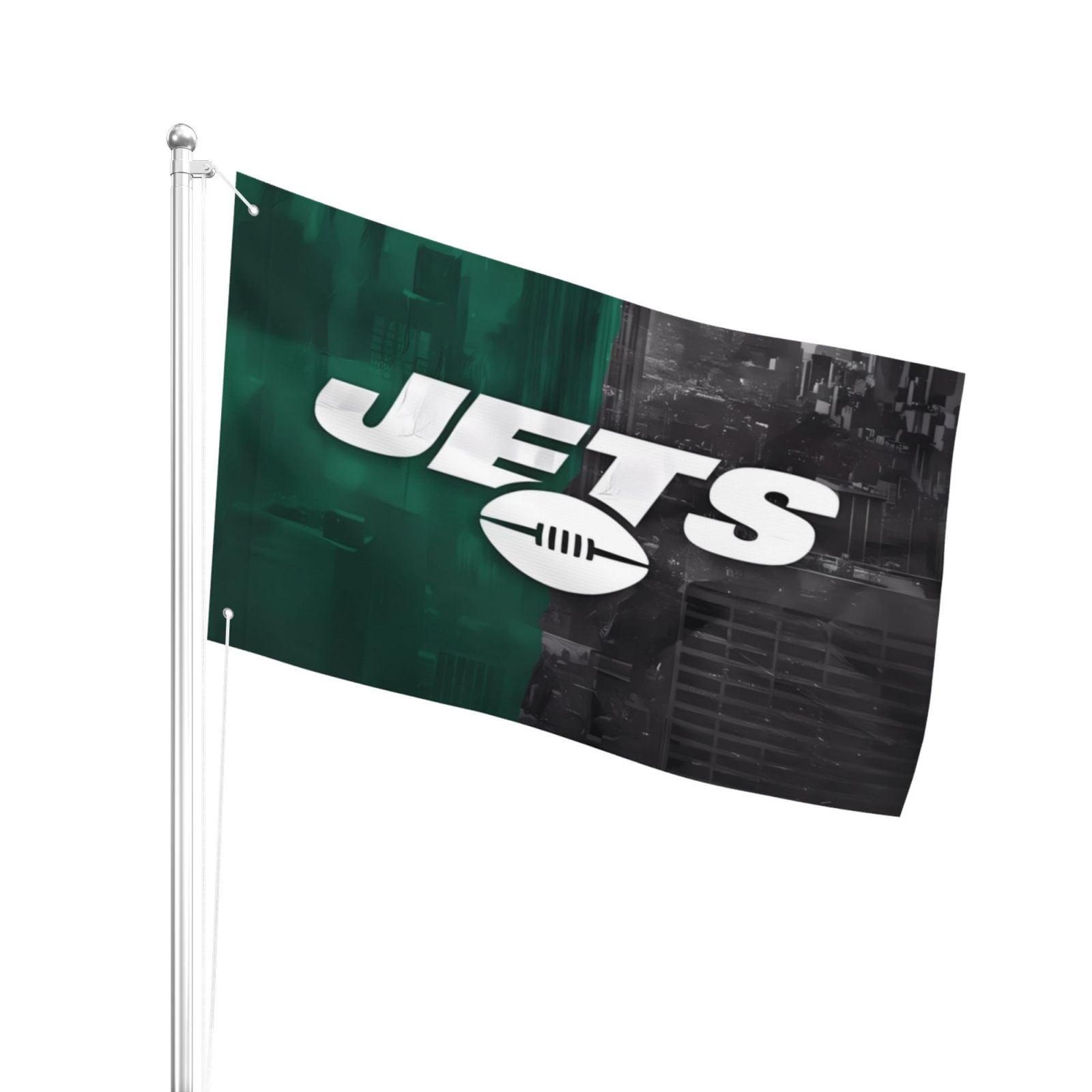 Jets Football Team Graphic 3-Ply Double Sided Flag 2x3ft in Vibrant ...