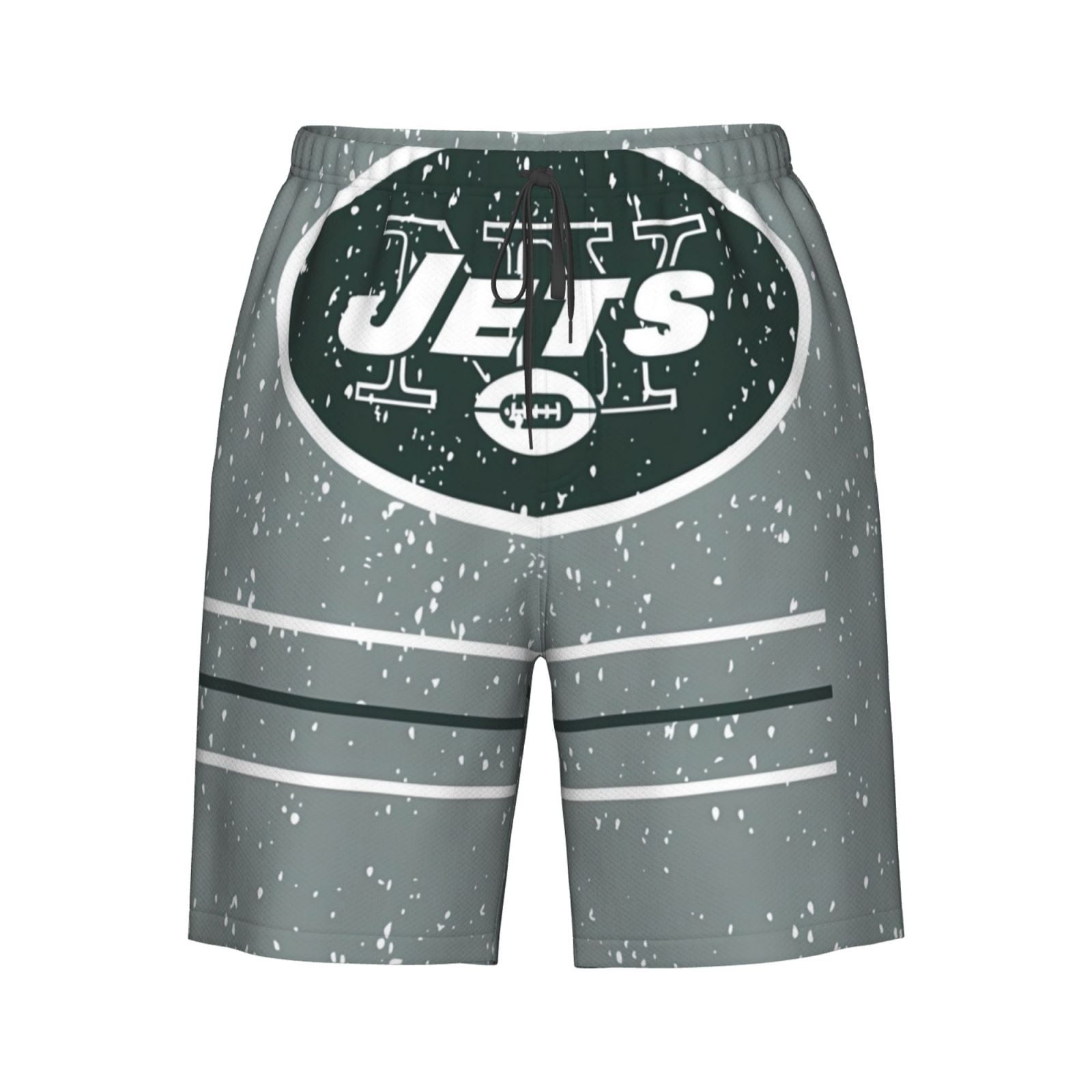 Jets Men's Quick Dry Beach Shorts Football Team Logo Print Dive Swim ...