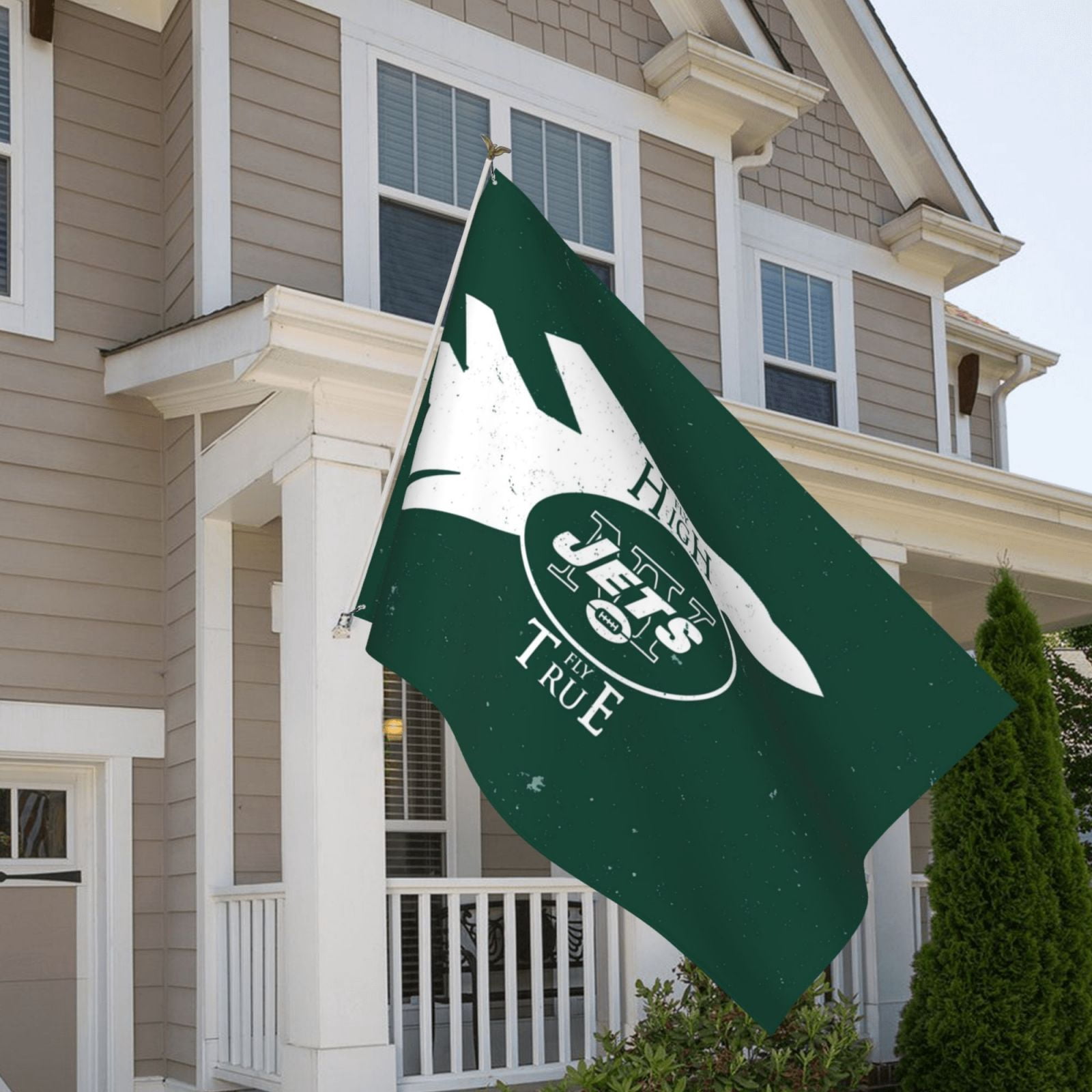 Jets Outdoor 5x8ft Football Team Flag - Lightweight, durable ...