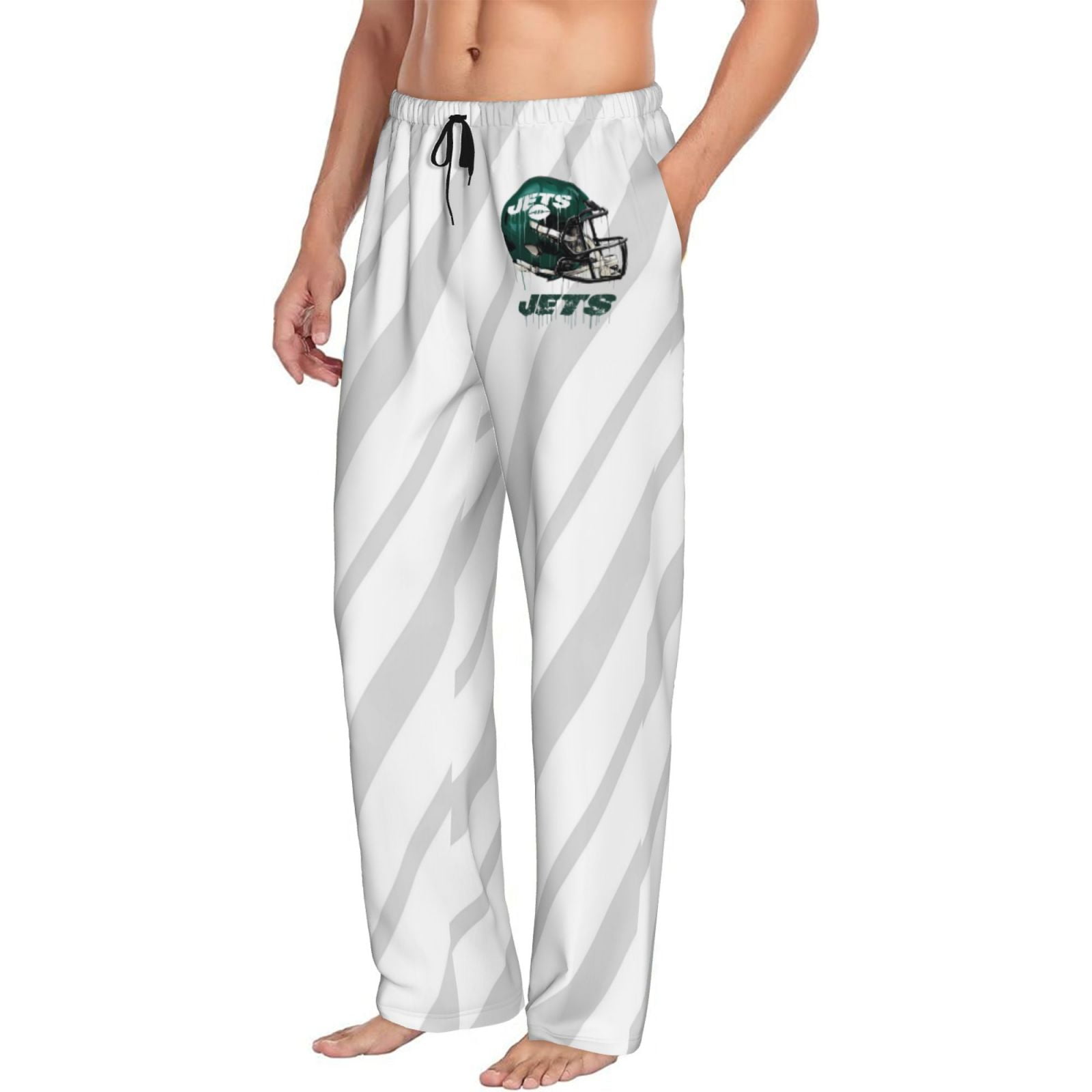 Jets Pajama Pants With Football Logo for Men Gifts Pajamas Mens Pockets ...