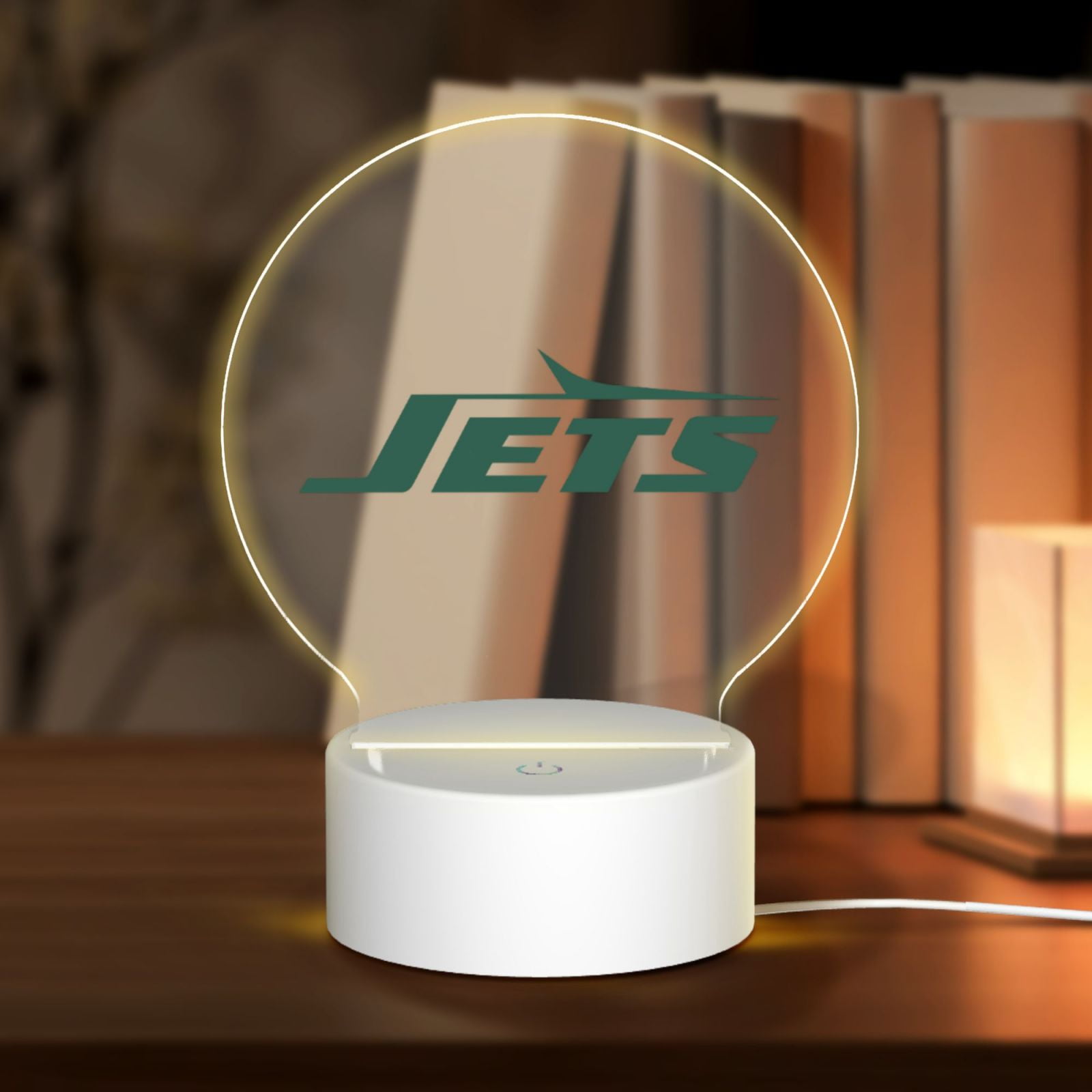 Jets Round Acrylic Night Light Night LED Light With 3 Modes Lamp ...