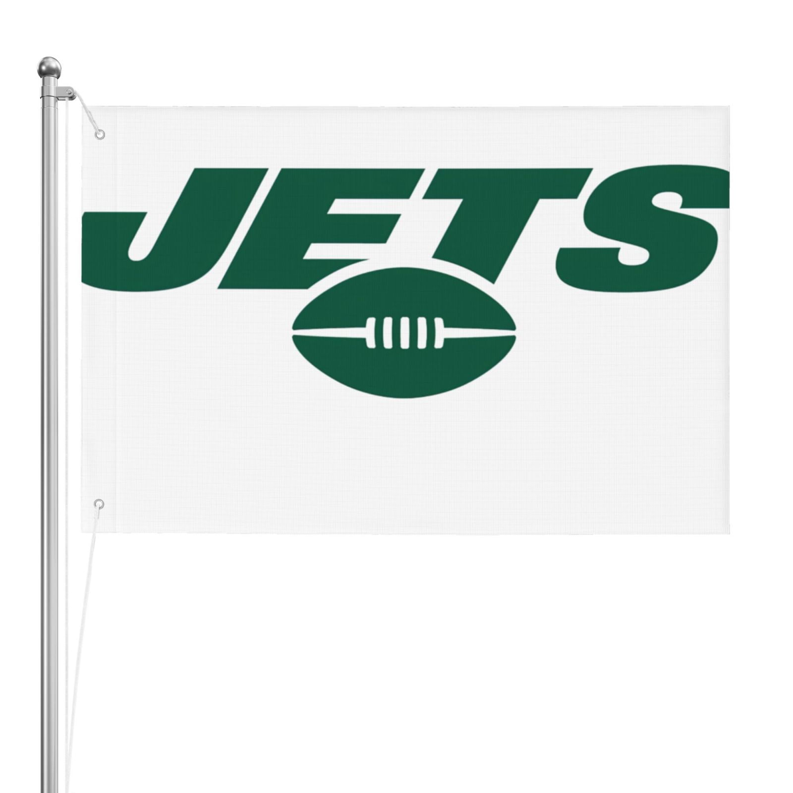 Jets Three Layer personalized Double Sided Flag Football Fans National ...