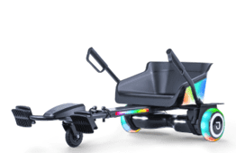Jetson Crush Light-Up JetKart + Hoverboard, Light-Up Tires, Black ...