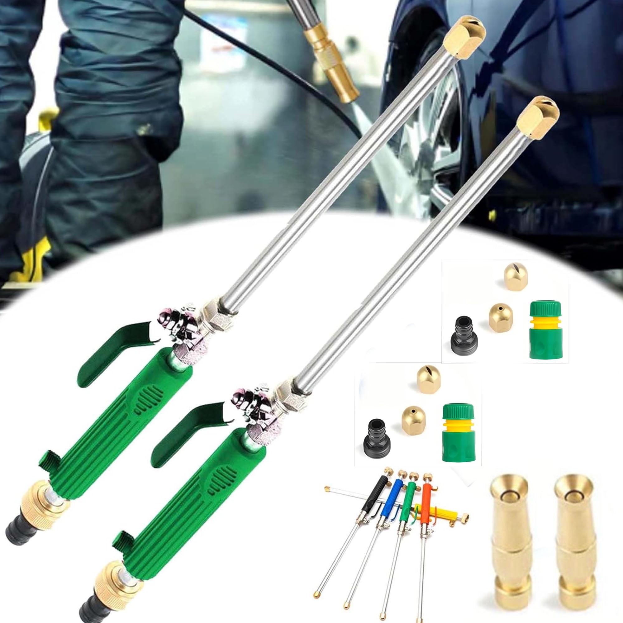 Pressure Washer, J2-in-1 High Pressure Power Washer, with 2 Jet ...