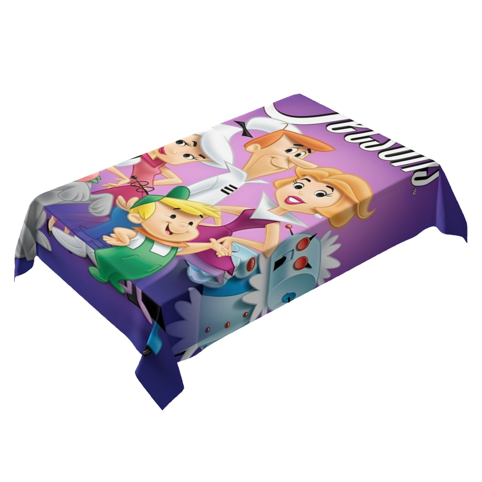 The Jetsons square tablecloth has an iconic print, fits most tables ...