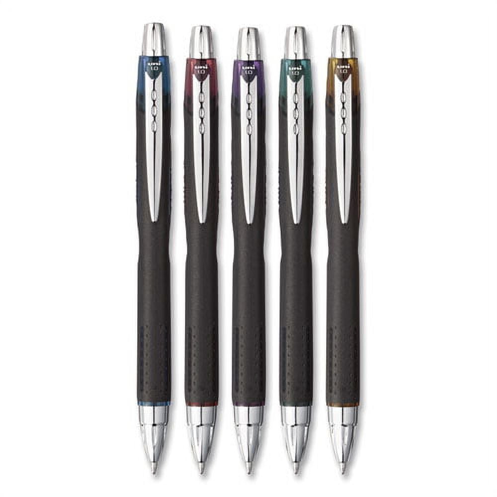 Jetstream Retractable Ballpoint Pen, 1 Mm, Assorted Ink, Black Barrel ...
