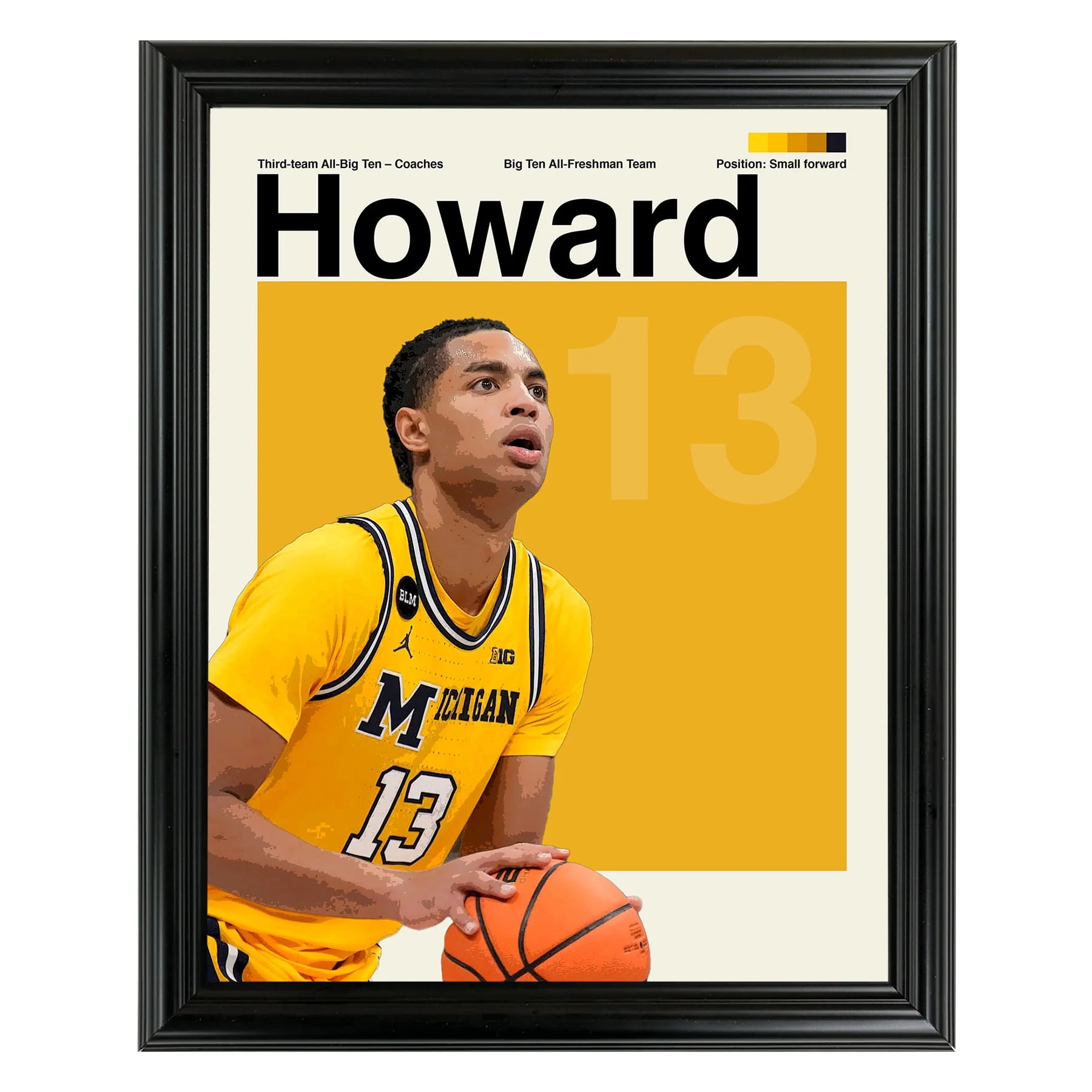 Jett Howard Framed Sports Art Photo by Thomas Maxwell - Walmart.com