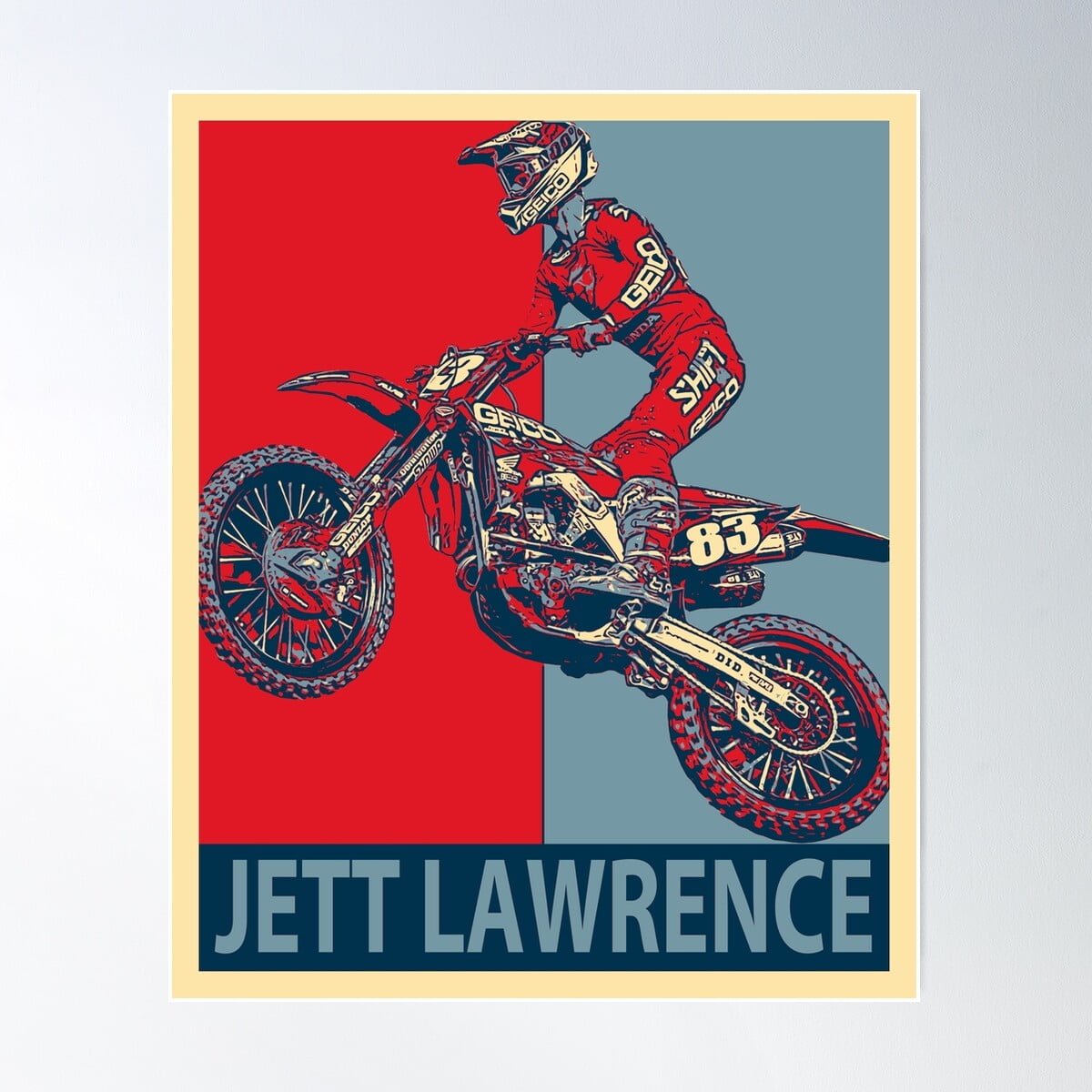 Jett Lawrence Poster Wall Art, Modern Wall Decor, 24x36 UNFRAMED ...
