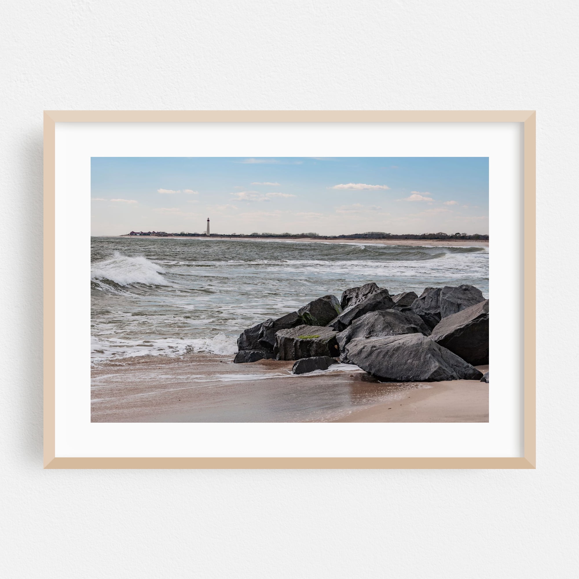 The Jetty on the Shoreline, Cape May New Jersey - Cape May Point New ...