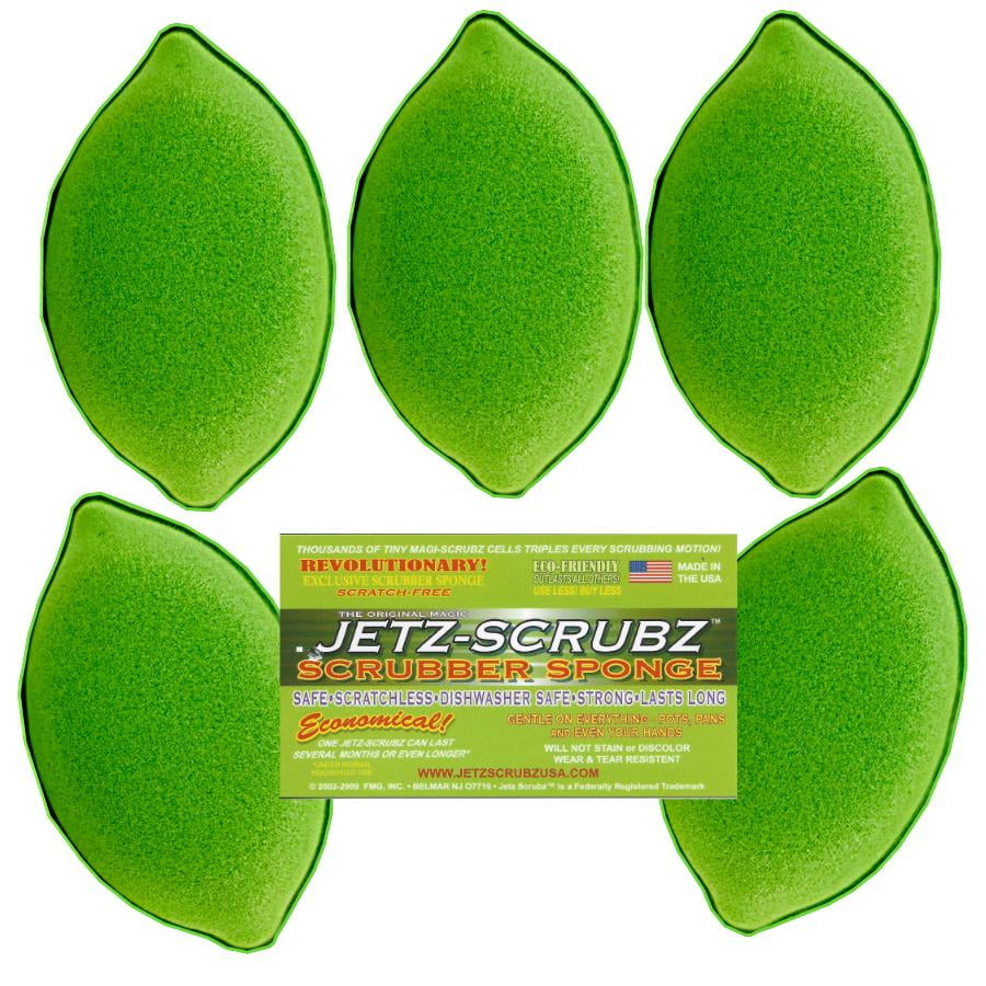 Jetz-Scrubz Lime Shaped Kitchen Scrubber Sponges, Value Pack (5 Pack) - Walmart.com