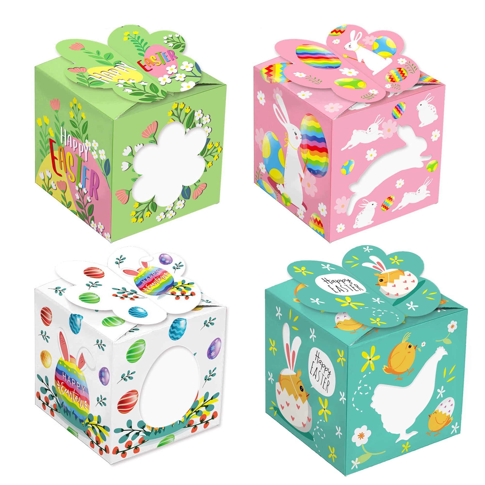 JeuaPho 12Pcs Easter Treat Boxes Bunny Favor Boxes Easter Boxes Rabbit ...