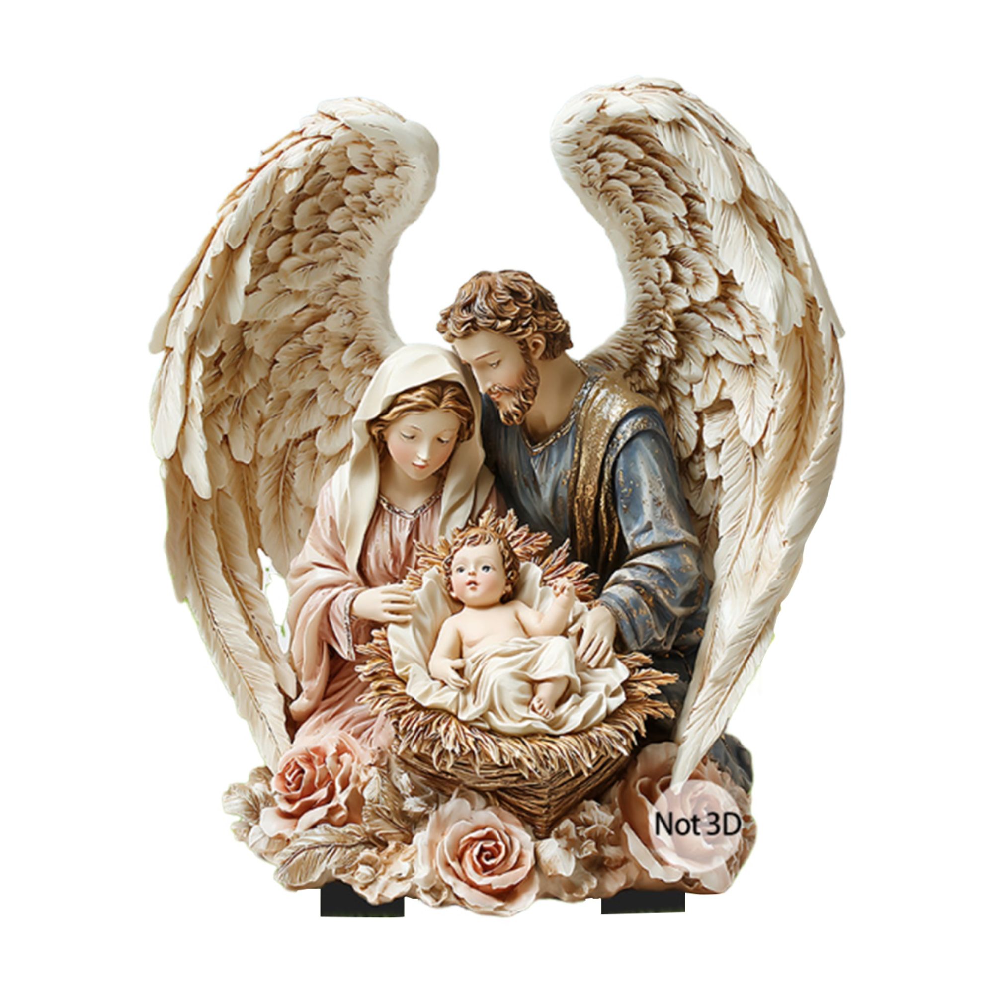 JeuaPho Acrylic Plant Pot Stakes, Jesus Nativity Scene Garden Stakes ...