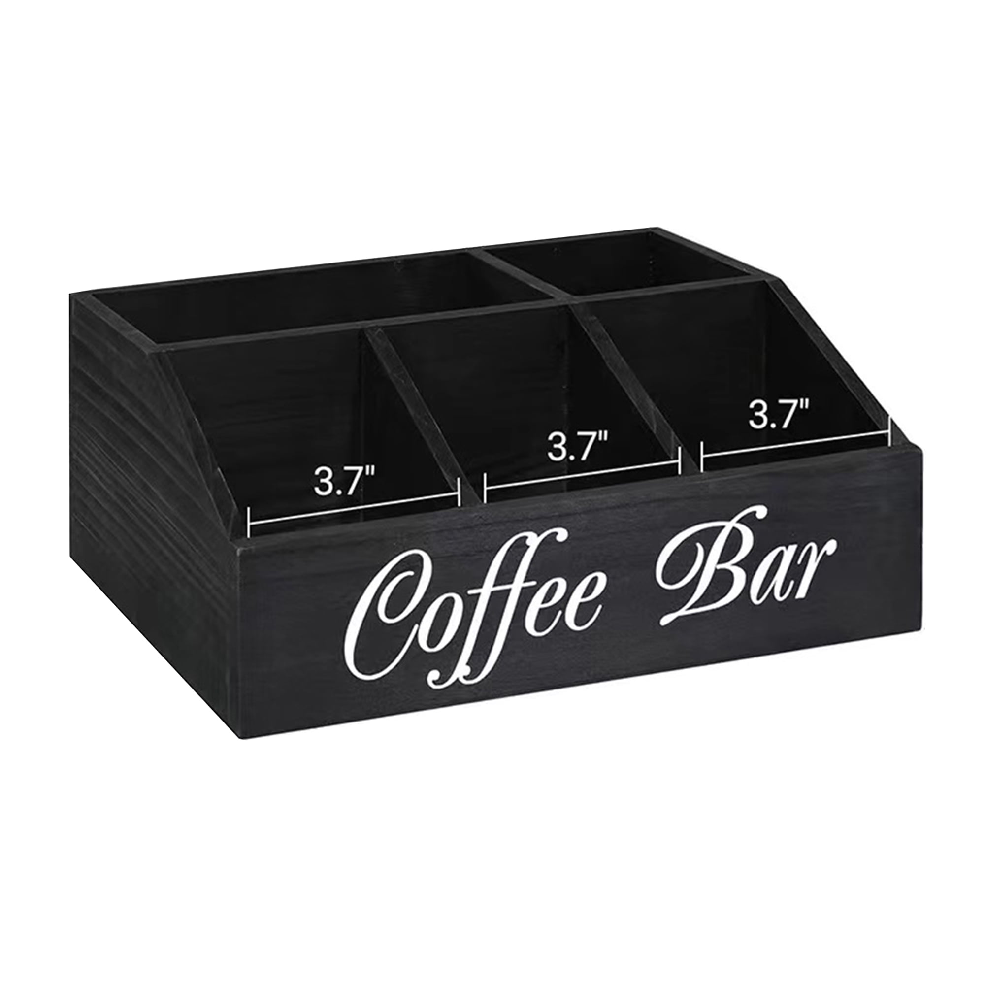 JeuaPho Coffee Bar Station Organizer Wooden Coffee Pod Capsules Holder ...