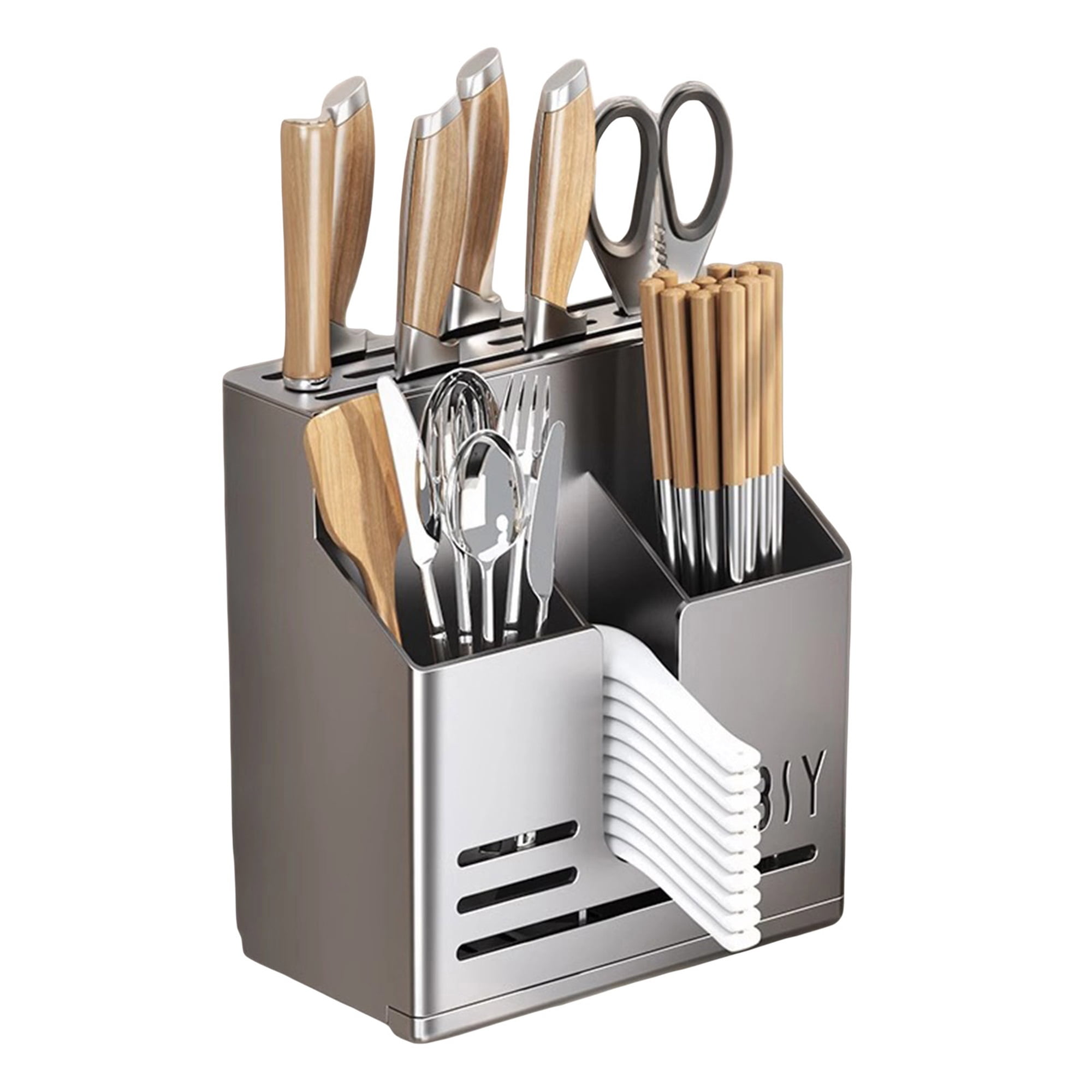 JeuaPho Kitchen Knife Block Utensil Holder Modern Utensil Hanger ...