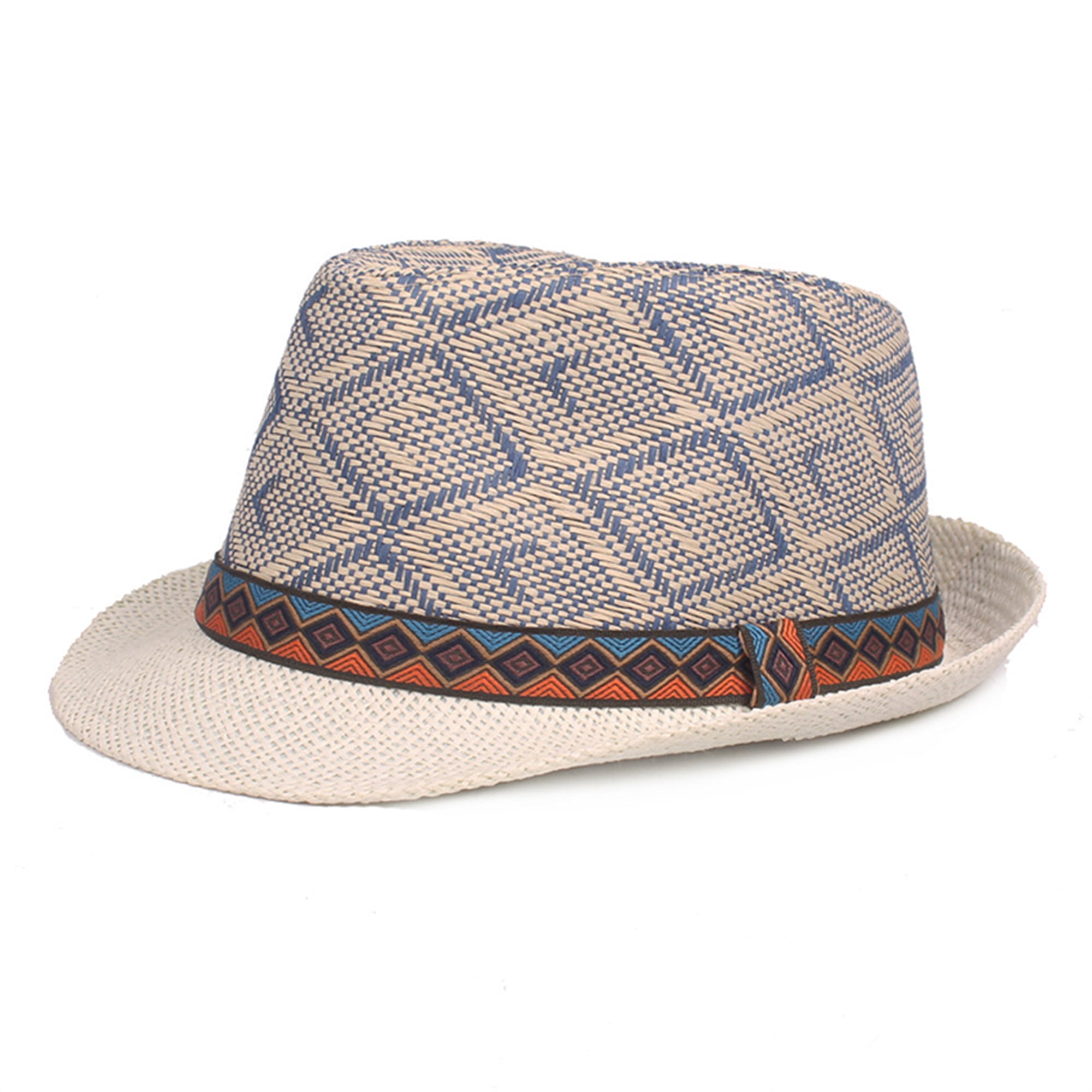 JeuaPho Men Beach Hat Breathable Western Style Cowgirl Straw Hat ...