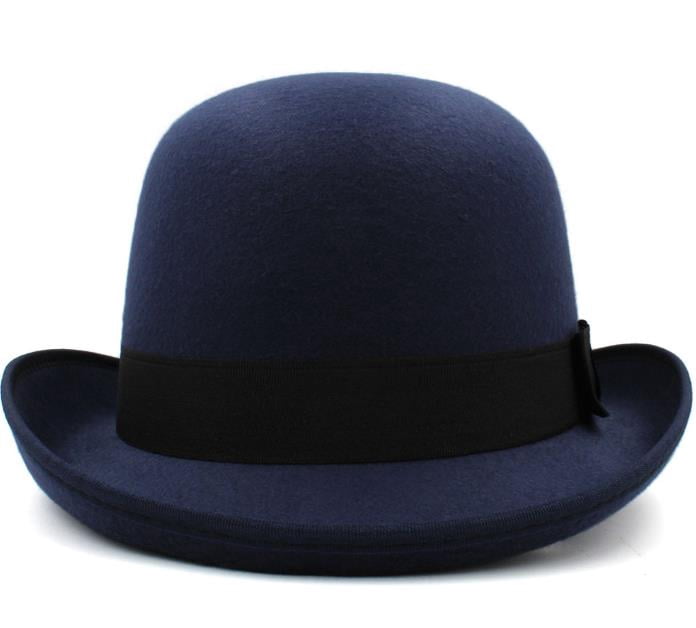JeuaPho Men Women Felt Bowler Hat Classic Party Hats Lightweight Derby ...