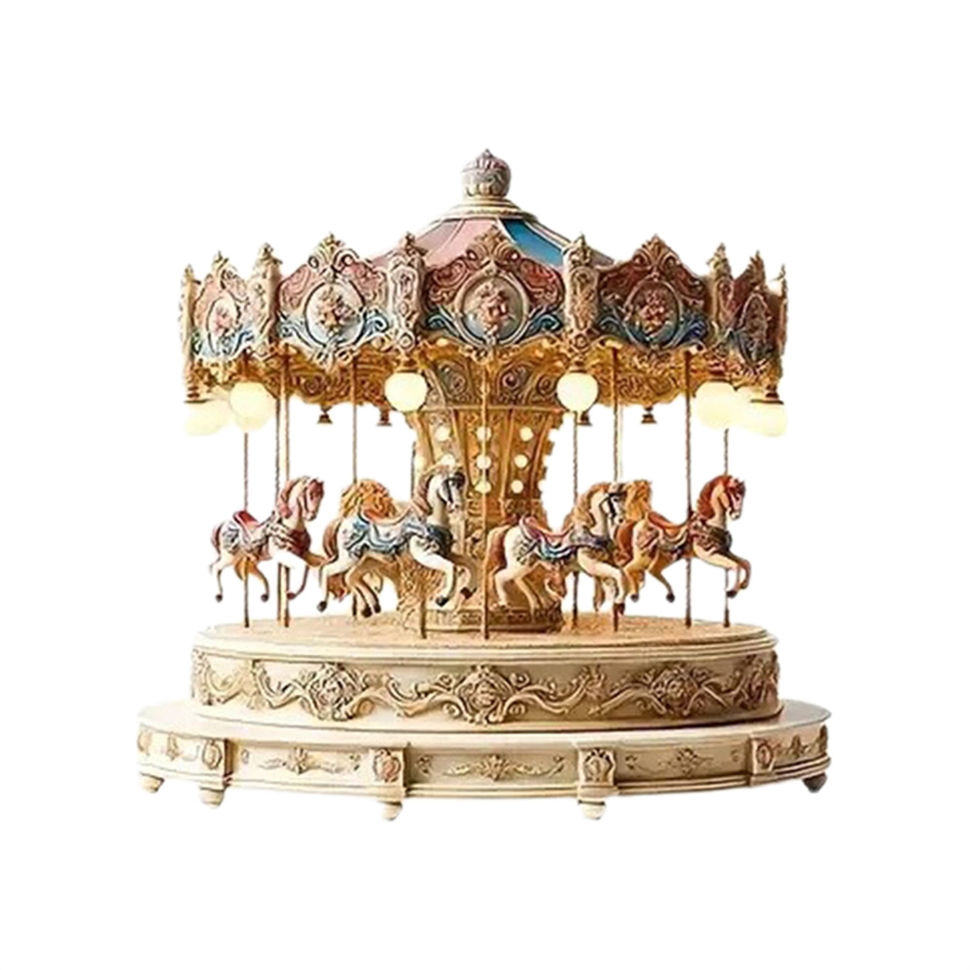 JeuaPho Valentines Day Desk Decor Ferris Wheel/Carousel/Flower Clock ...