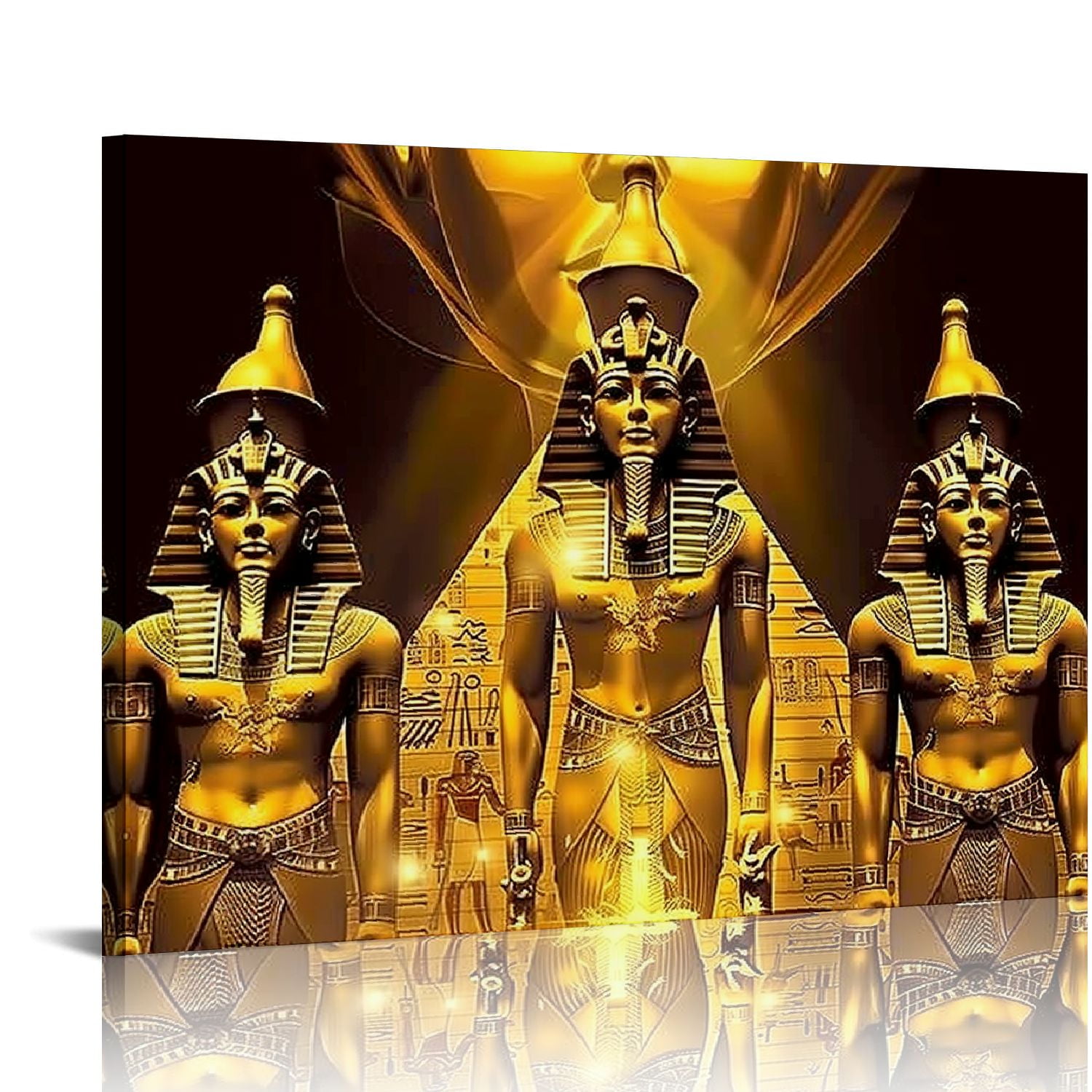 Jeuxus Pharaohs Pyramid Egyptian Art Canvas Wall Art for Home Office ...