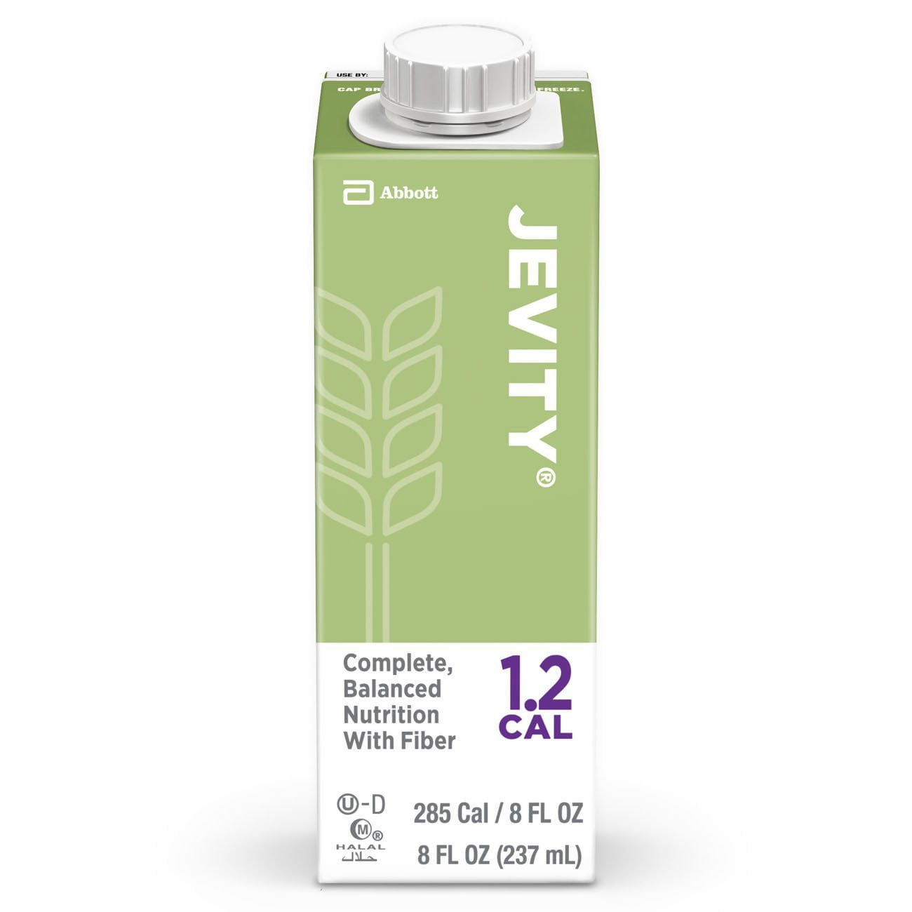 Jevity 1.2 with Fiber, Unflavored, 8 oz Ready to Use Carton, Pack of ...