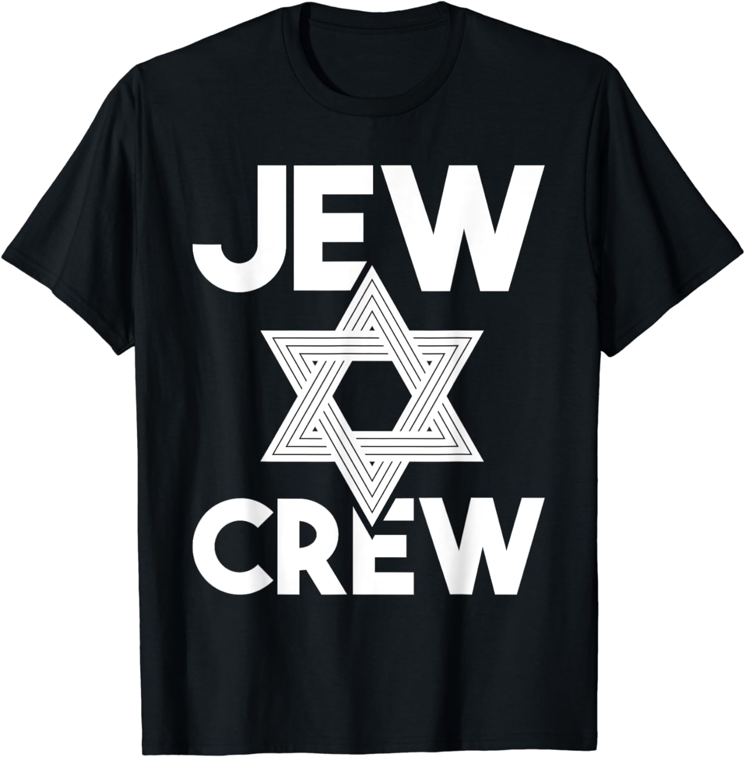 Jew Crew - Jews Jewish Hebrew Israel Israelite Star Of David Cotton T ...