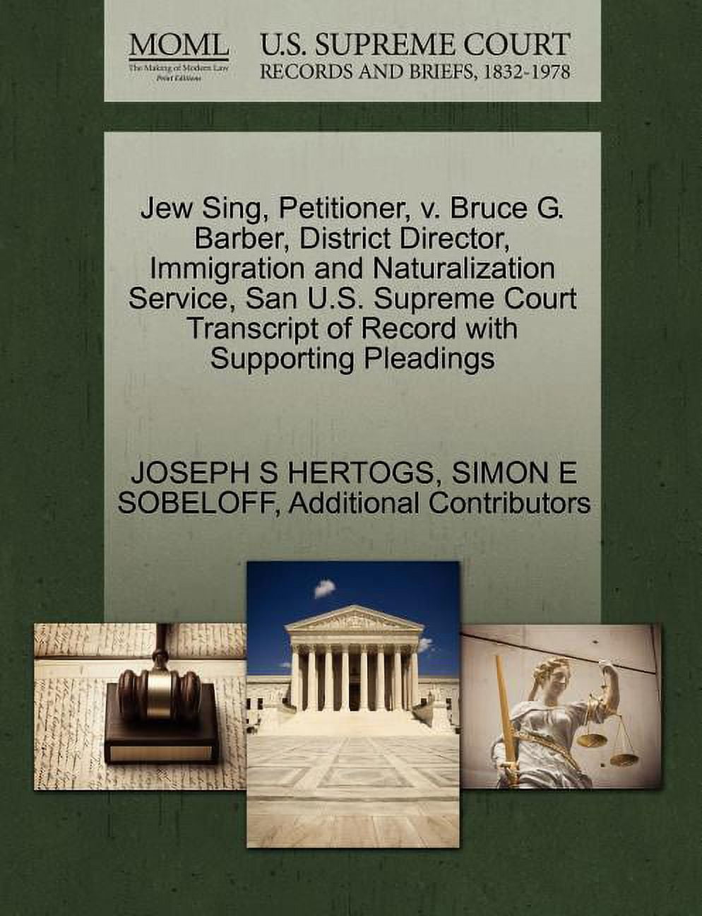 Jew Sing, Petitioner, V. Bruce G. Barber, District Director ...