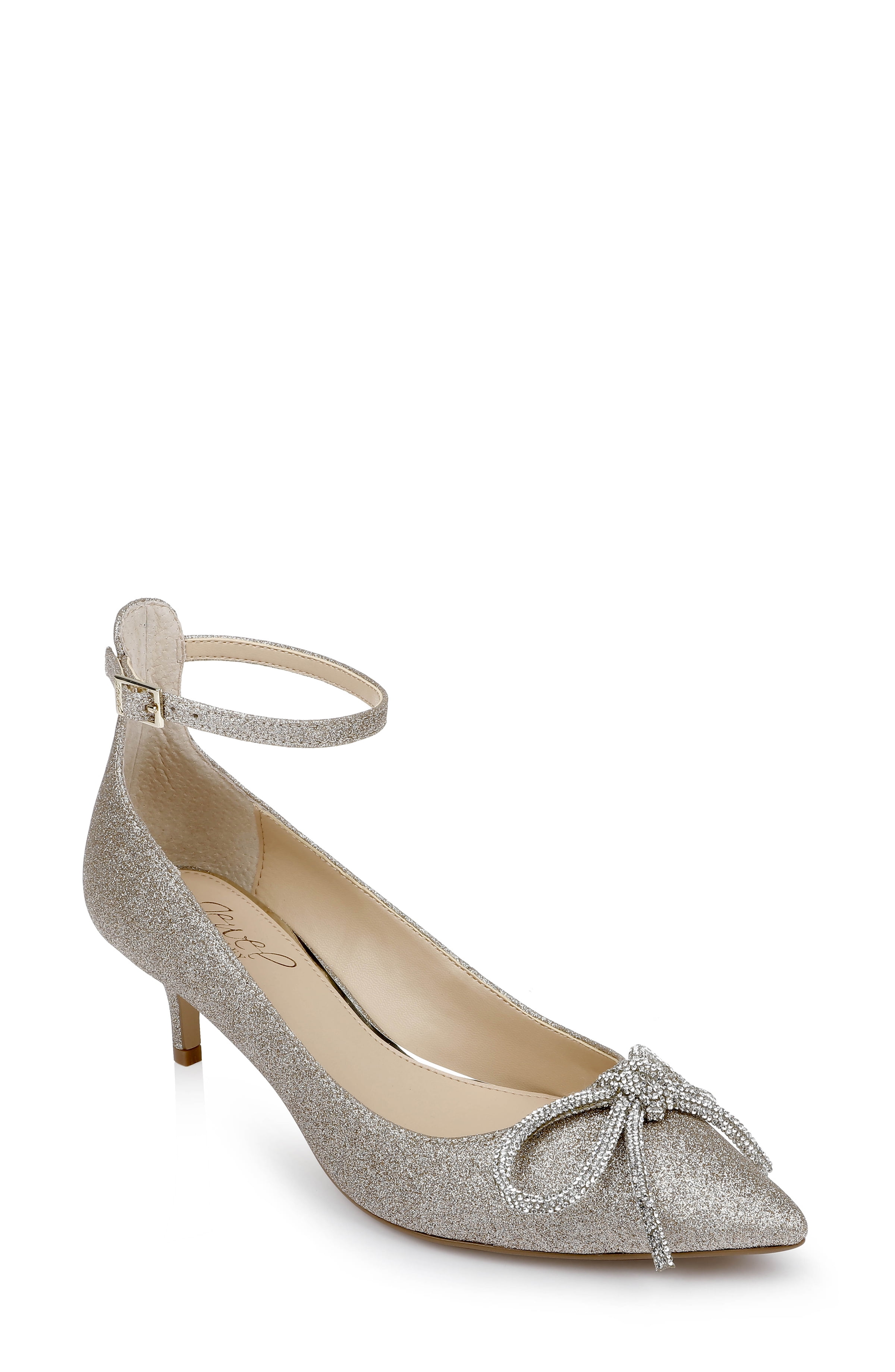 Jewel Badgley Mischka Geranium Kitten Heel Pump - Walmart.com