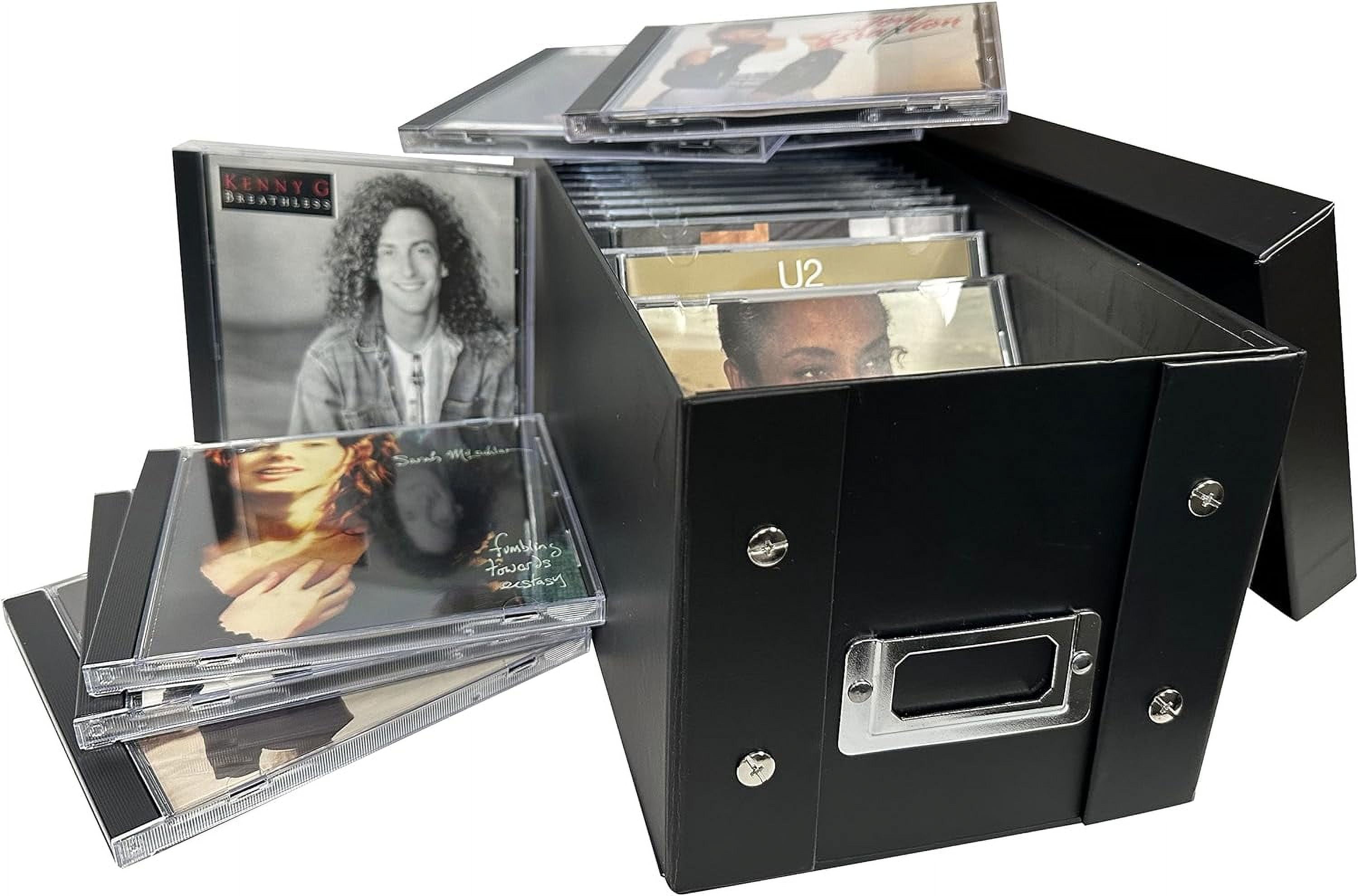 Jewel Cases Storage Box - Organize and Your Music Collection - Holds 29 ...