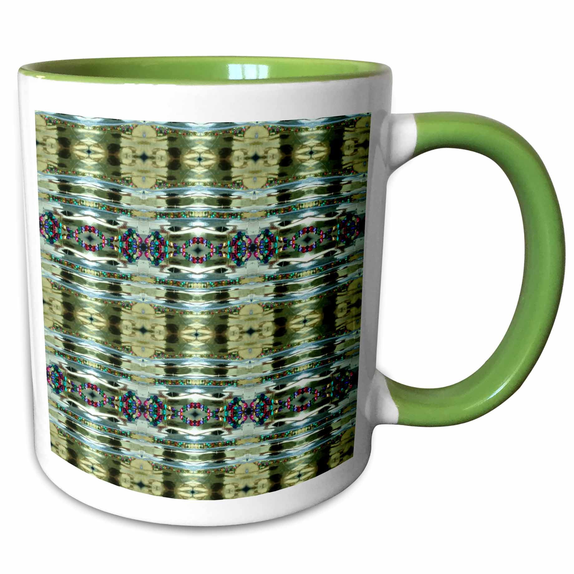 3drose, Jewel Tones, 15oz Two-tone Green Mug - Walmart.com