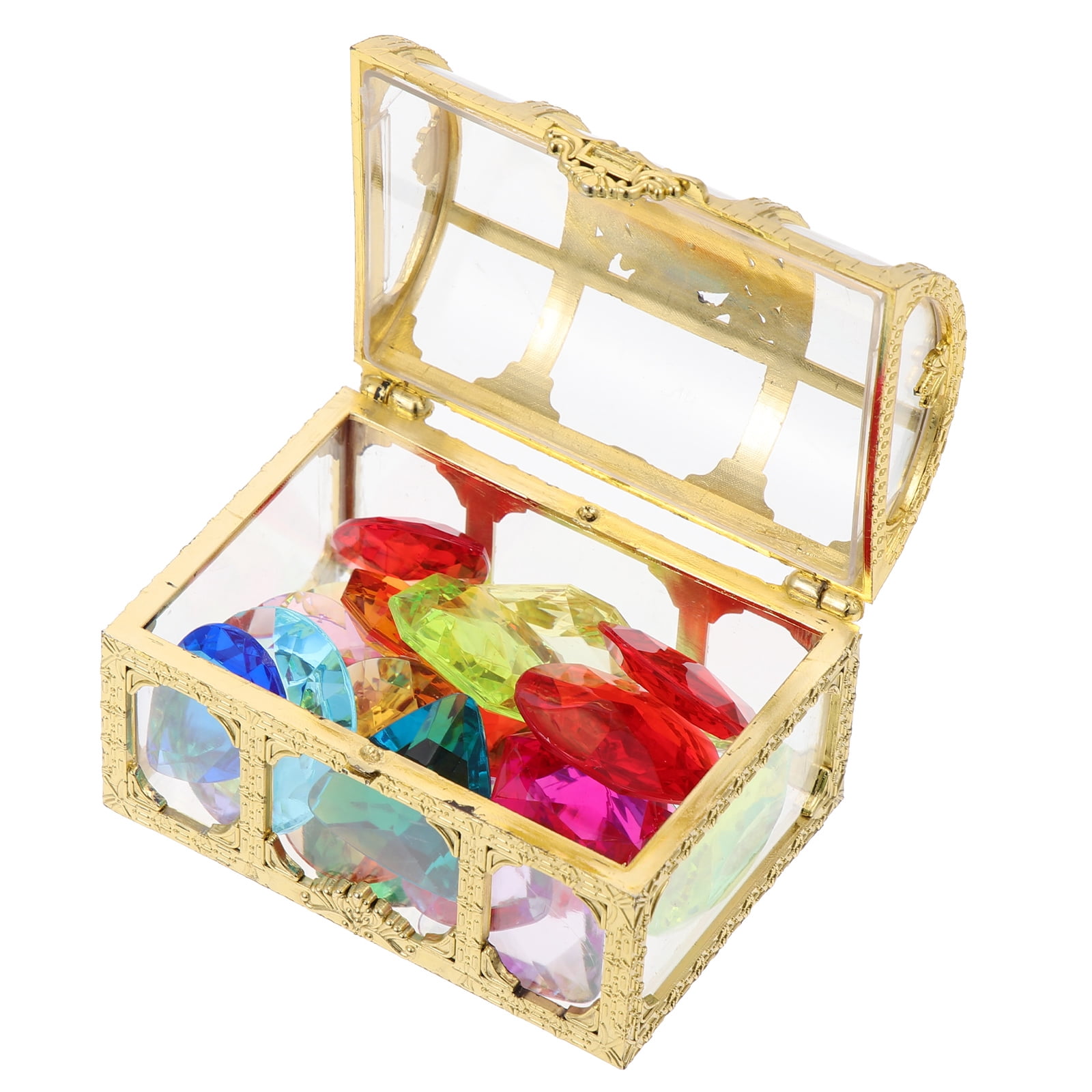 Jewel Toy DIY Treasure Chest Kindergarten Ornament Plastic Diving Pool ...