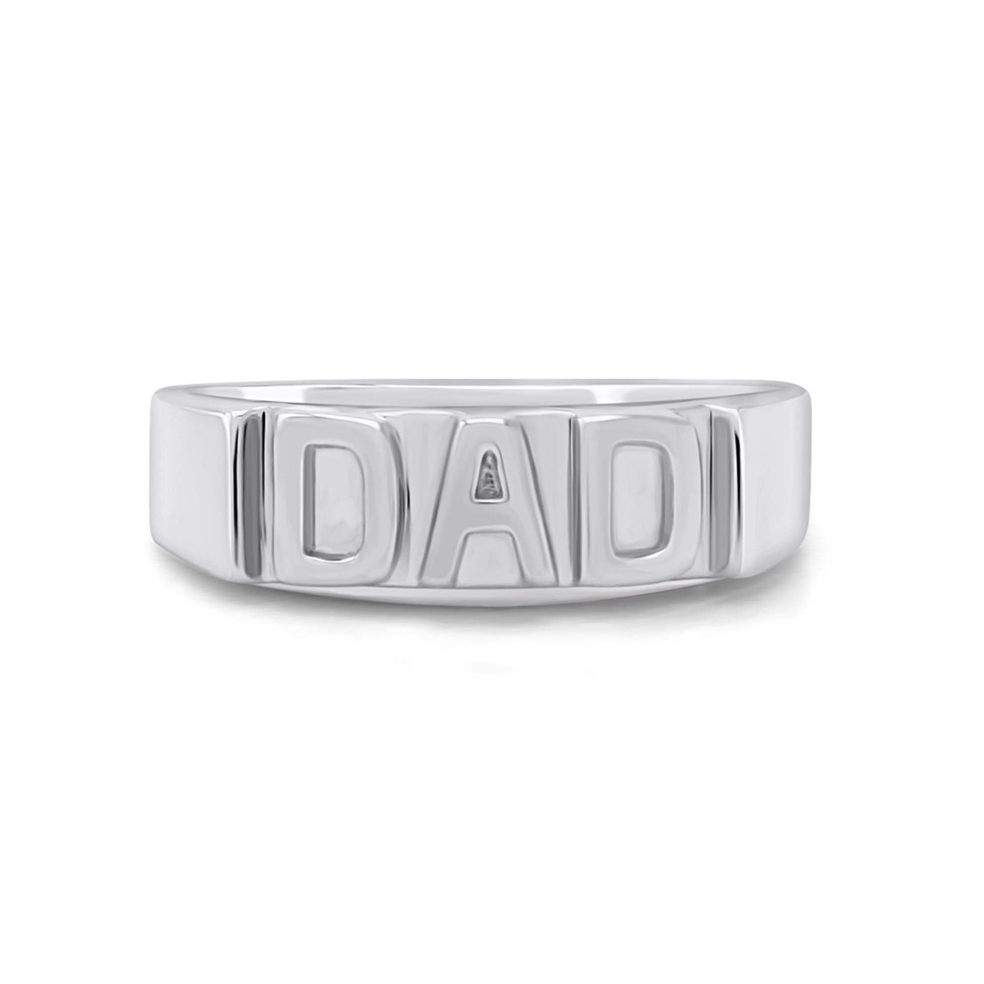 AFFY Father's Day Jewelry Gifts 14K White Gold over Silver Men's DAD ...