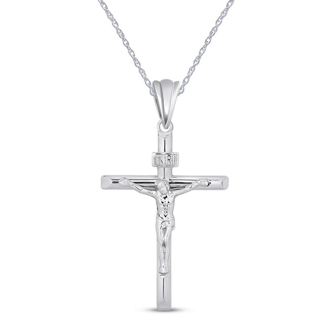 Jewel Zone US 14K Gold Plated Sterling Silver Jesus Christ INRI ...
