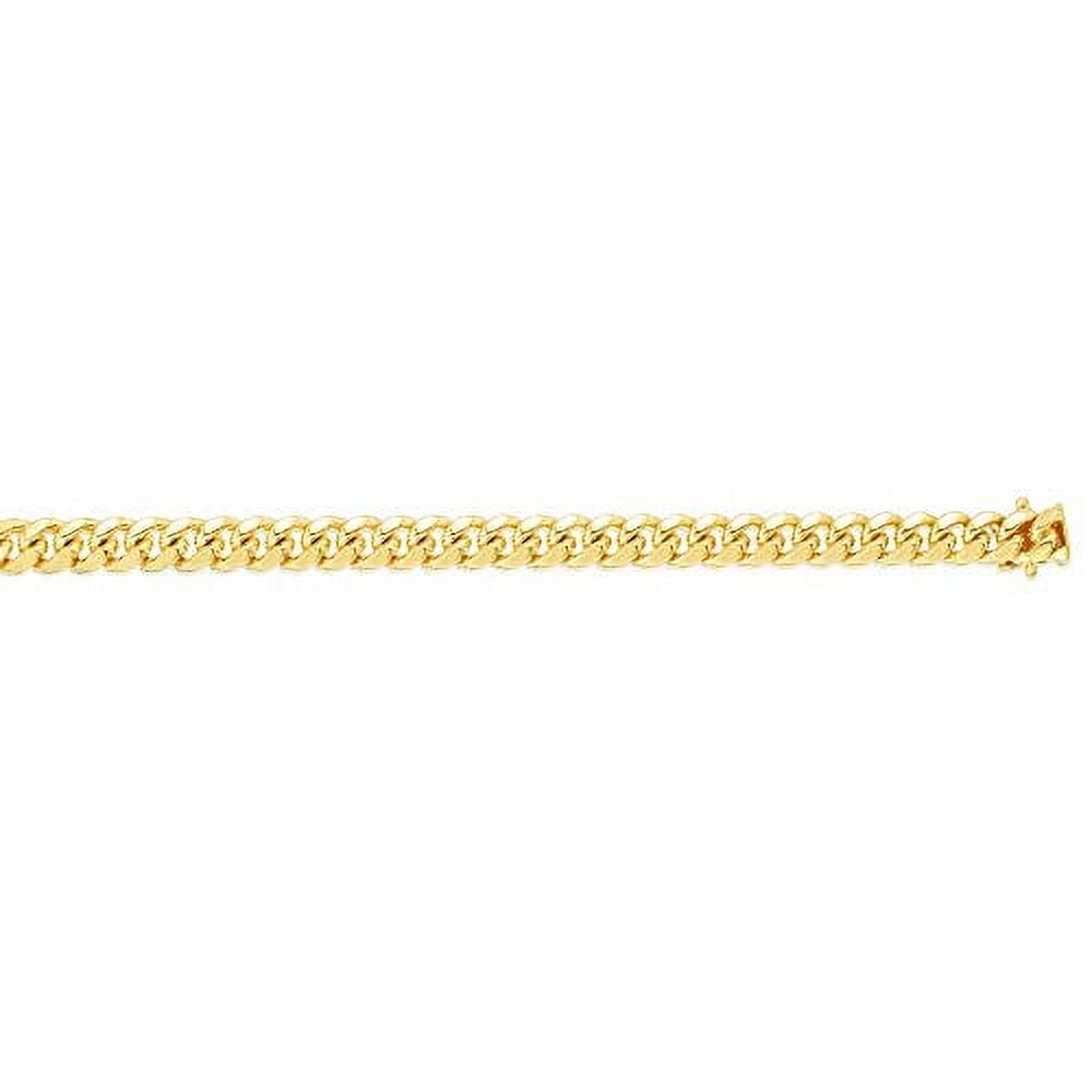 JewelStop 14k Solid Yellow Gold 8.5mm Miami Cuban Link Chain Necklace ...