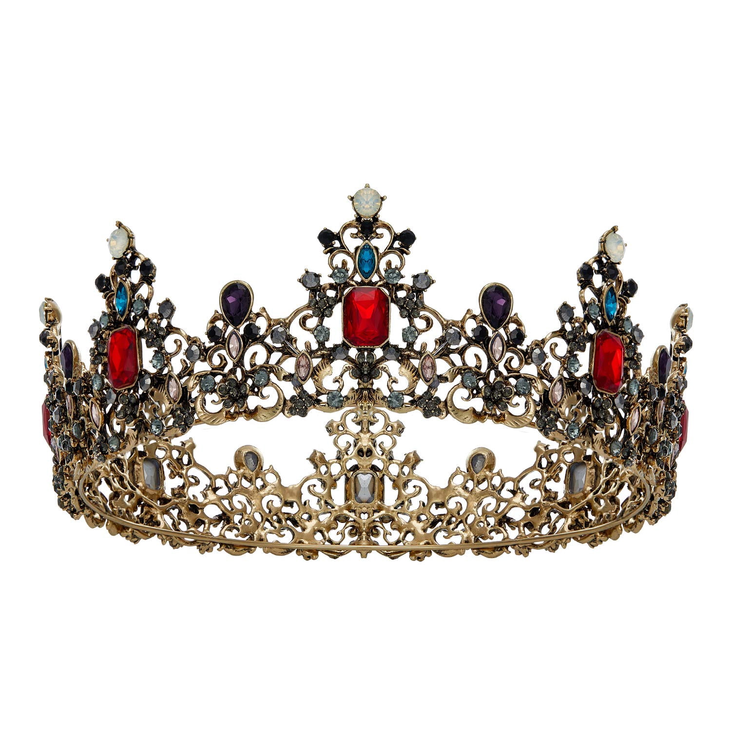 Jeweled Baroque Queen Crown - Rhinestone Wedding Crowns and Tiaras for ...