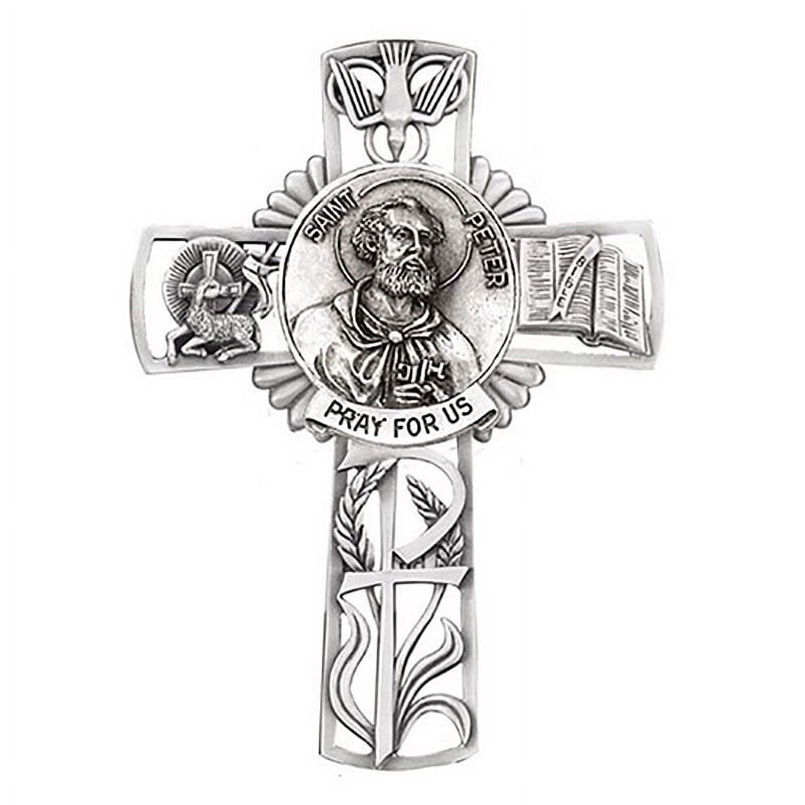 Jeweled Cross JC-9730-E St. Peter Wall Cross - Walmart.com